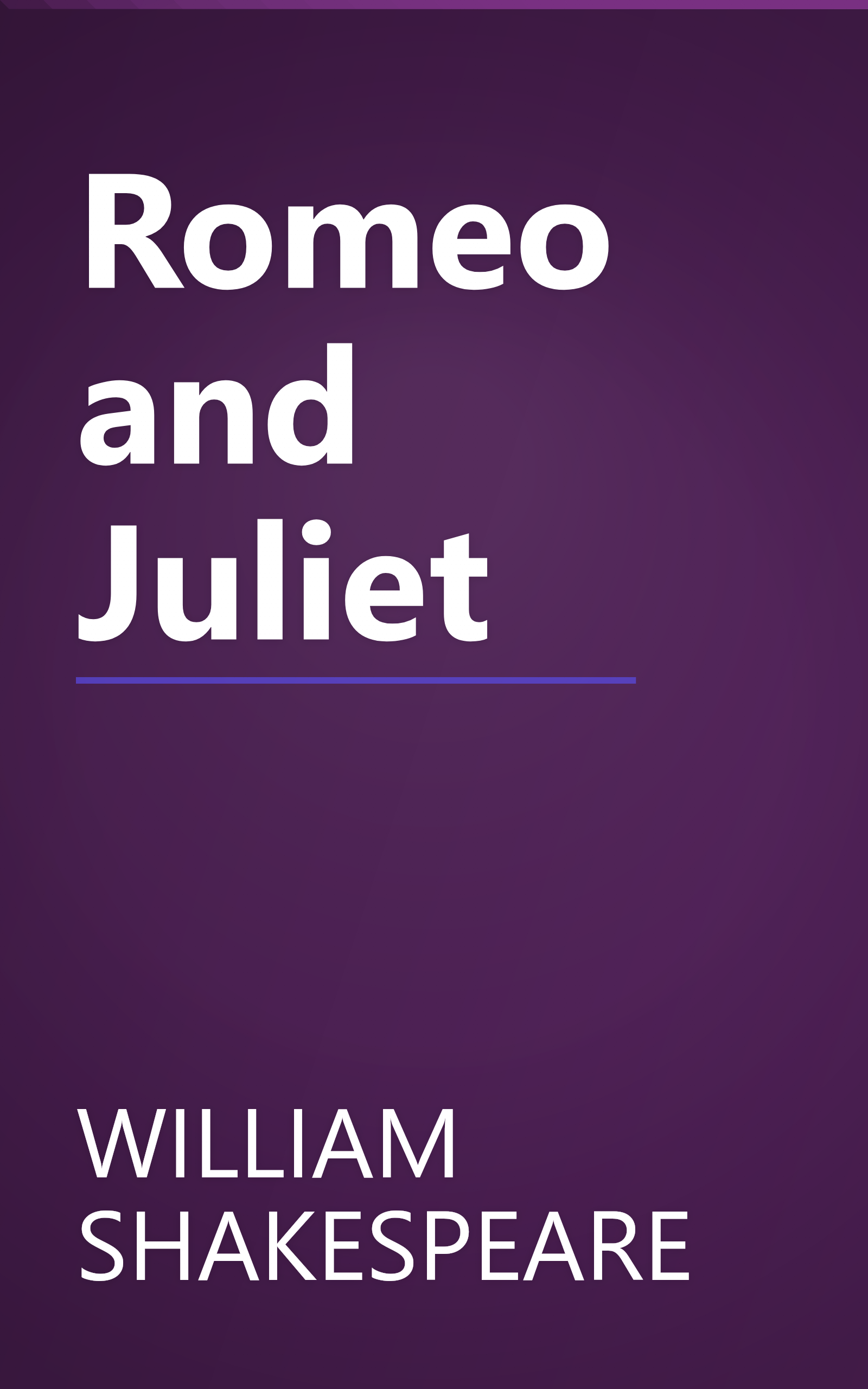 Romeo and Juliet book cover