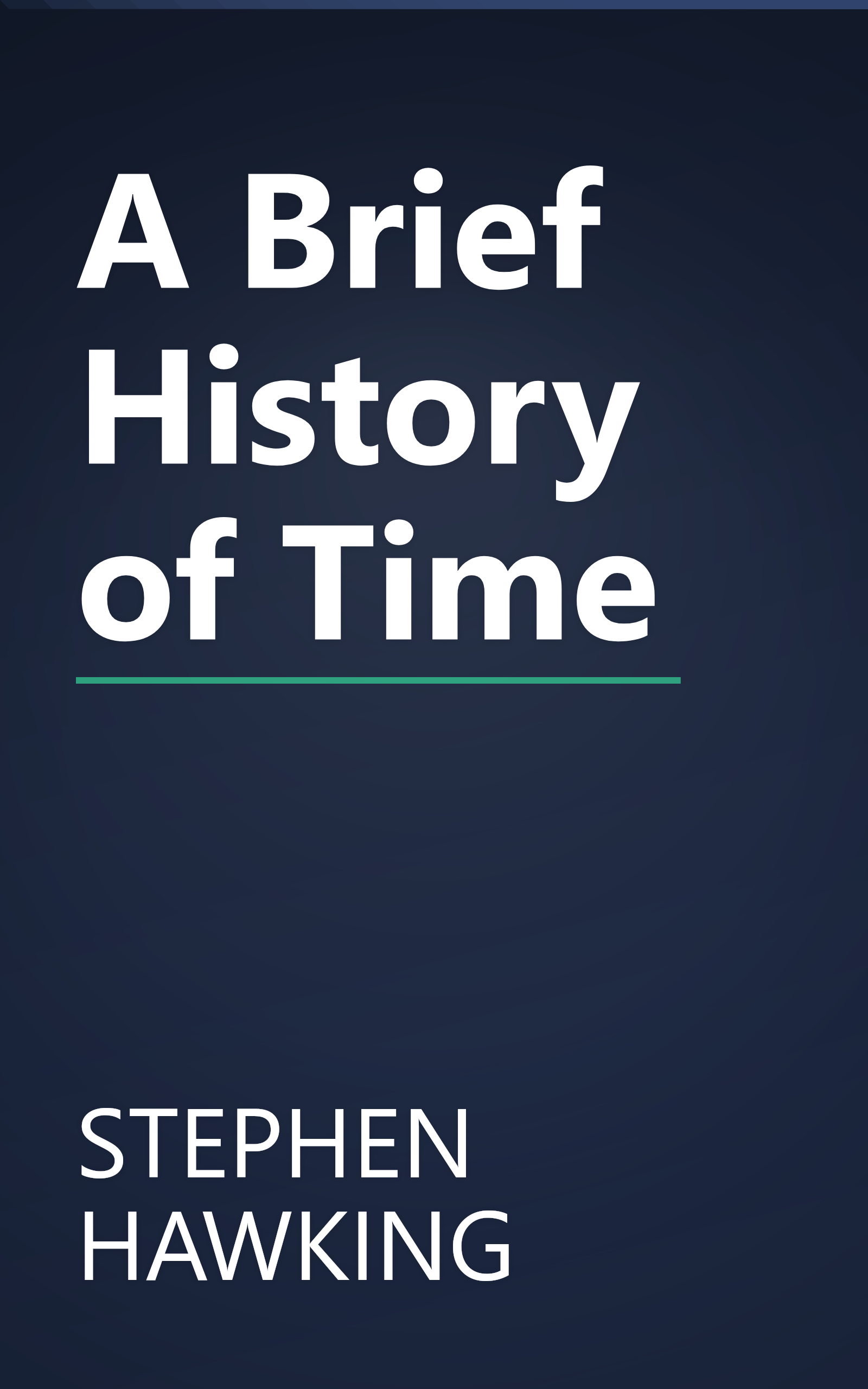 A Brief History of Time book cover