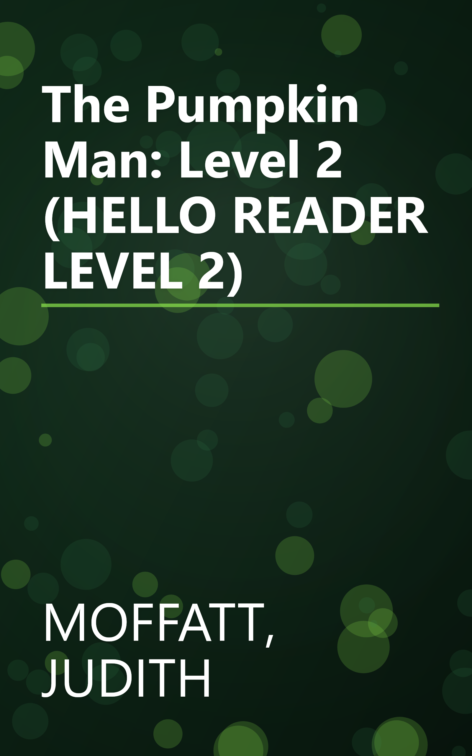 The Pumpkin Man: Level 2 (HELLO READER LEVEL 2) book cover