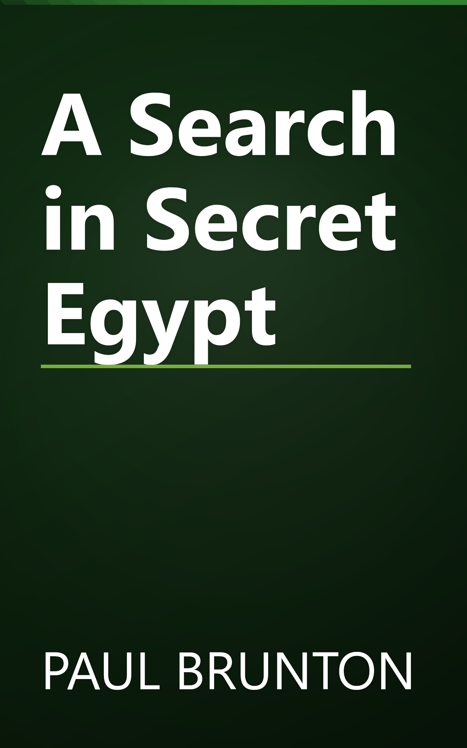 A Search in Secret Egypt book cover