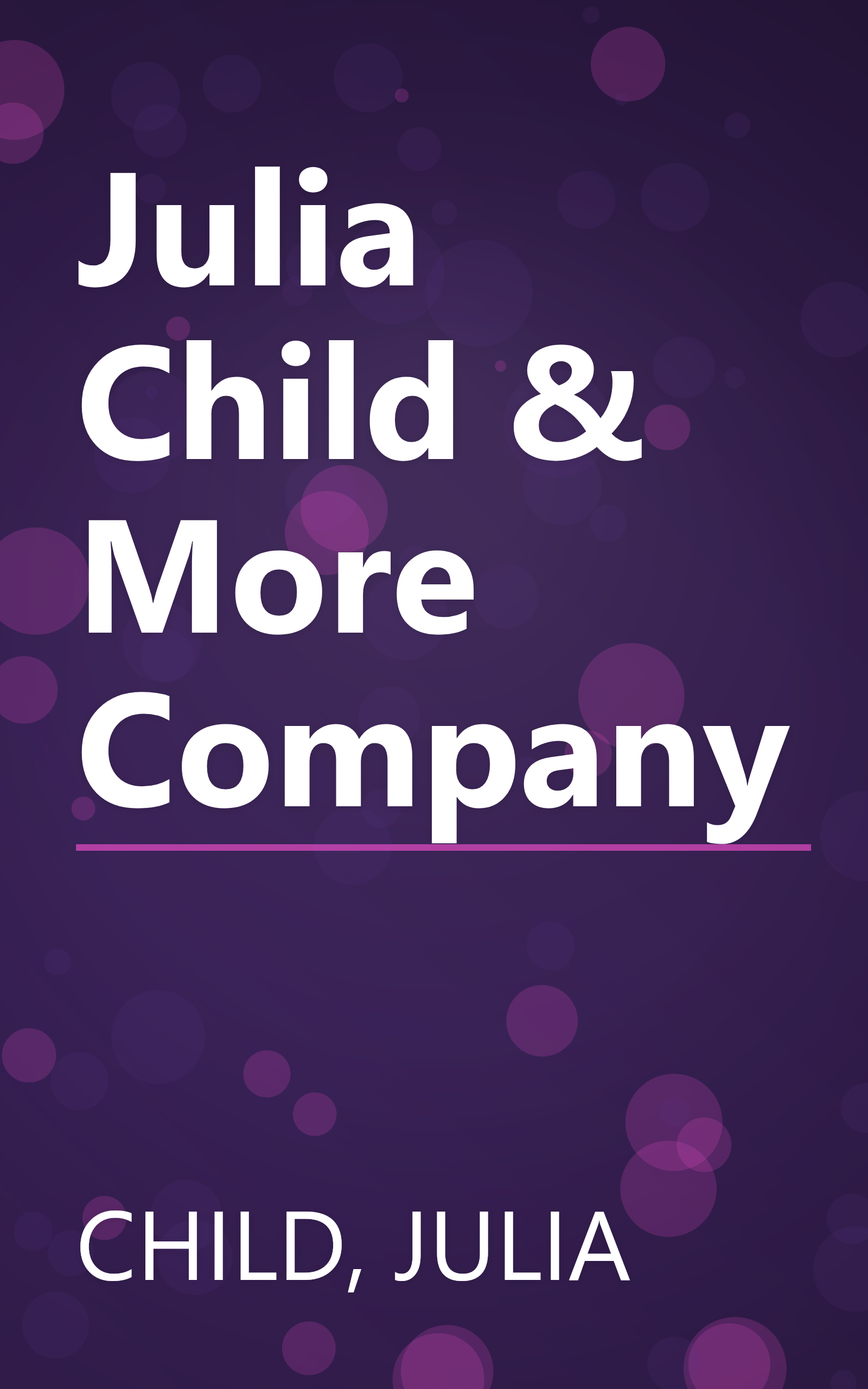 Julia Child & More Company book cover