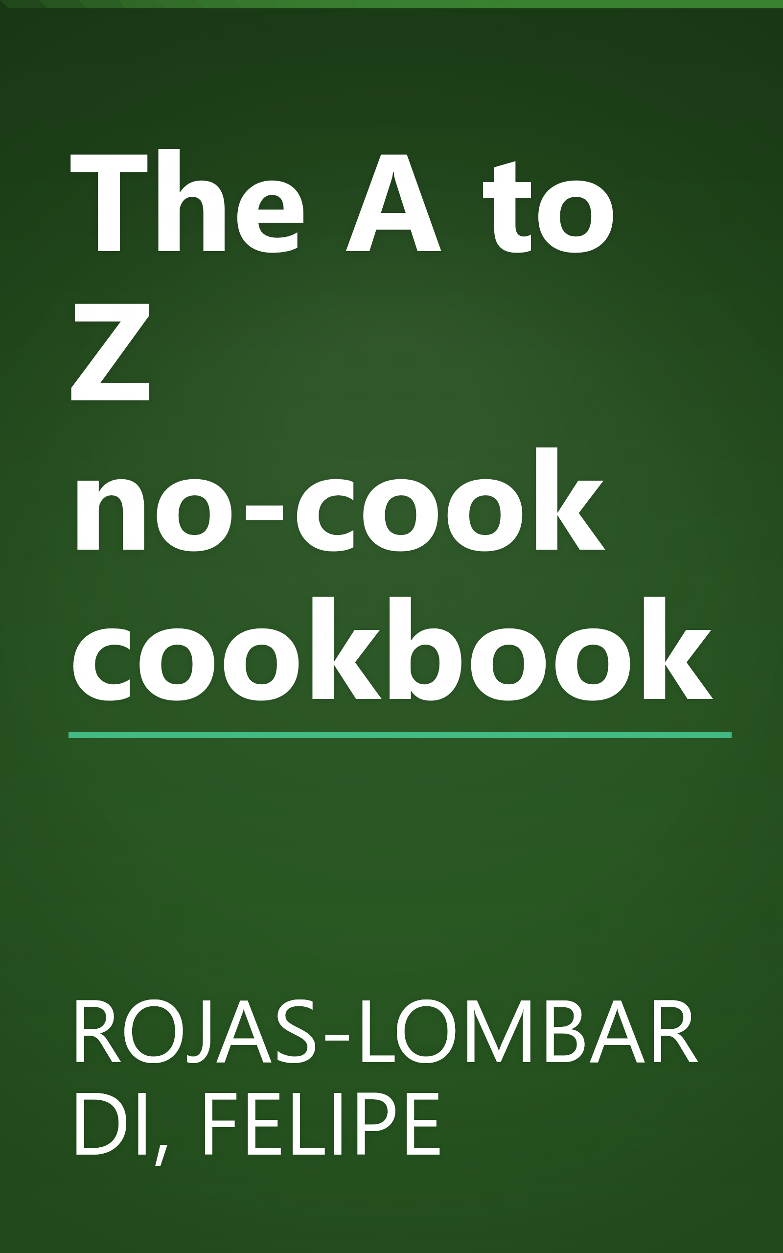 The A to Z no-cook cookbook book cover
