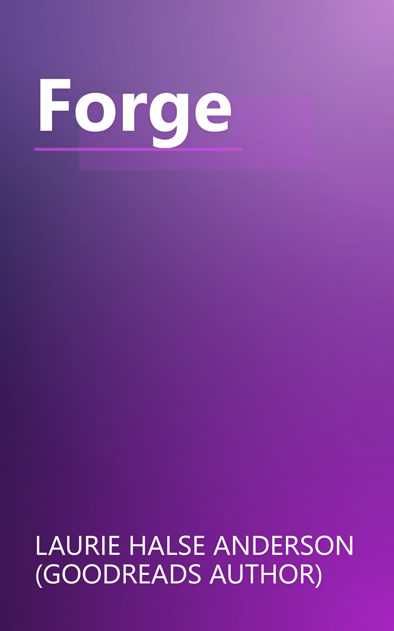 Forge book cover