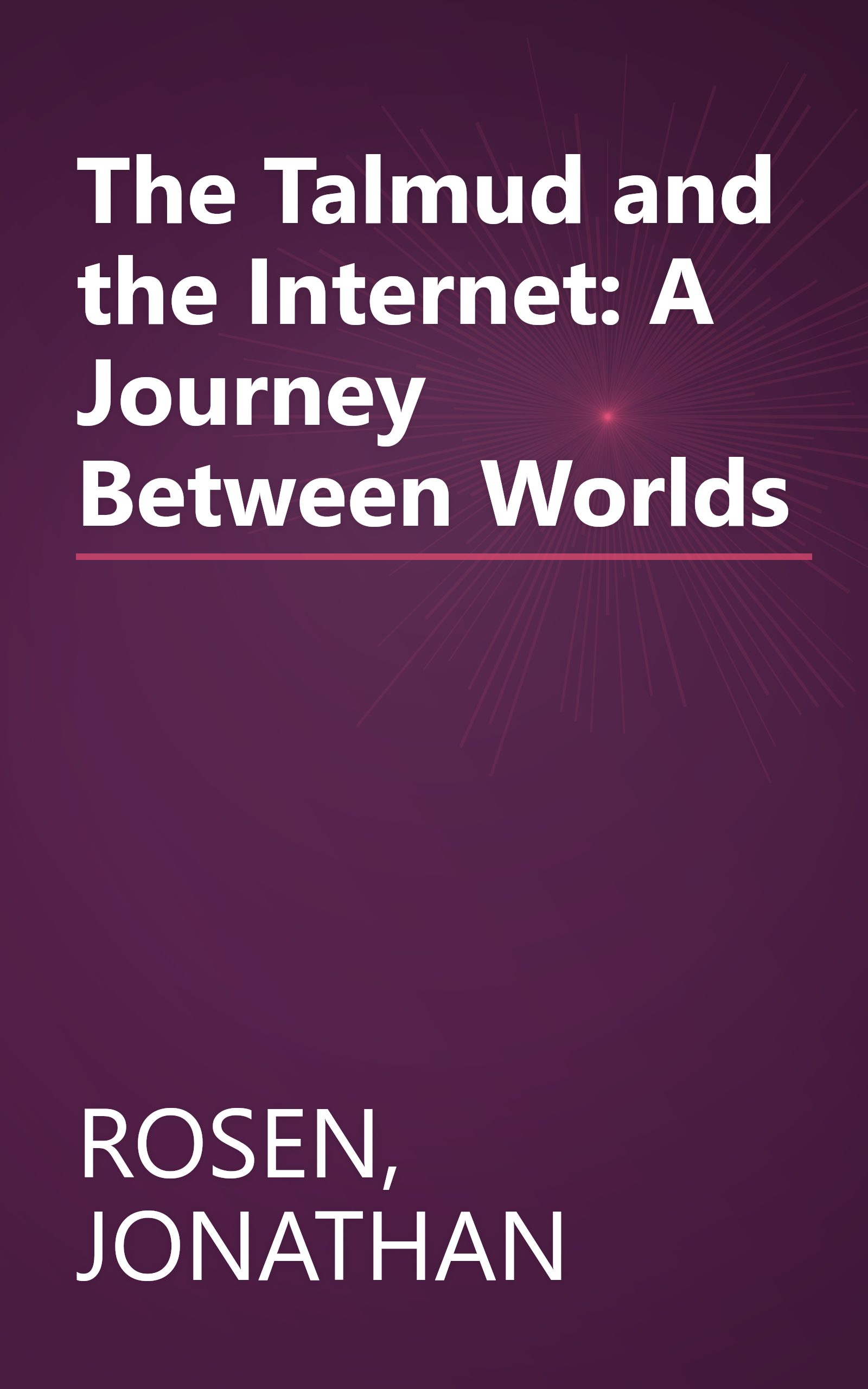 The Talmud and the Internet: A Journey Between Worlds book cover