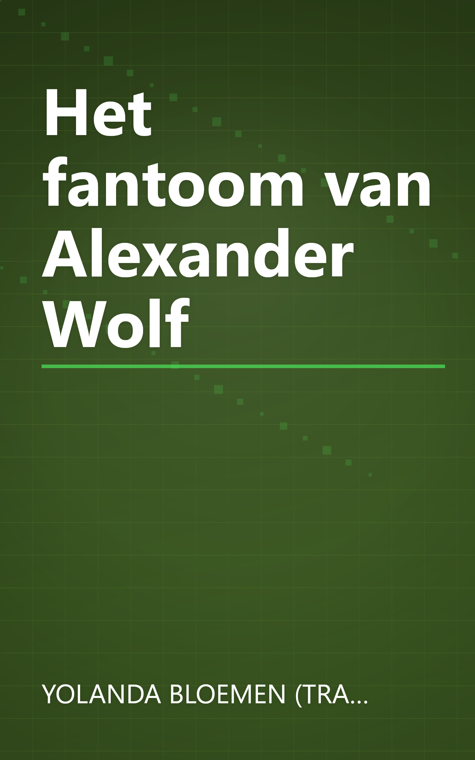 Het fantoom van Alexander Wolf book cover