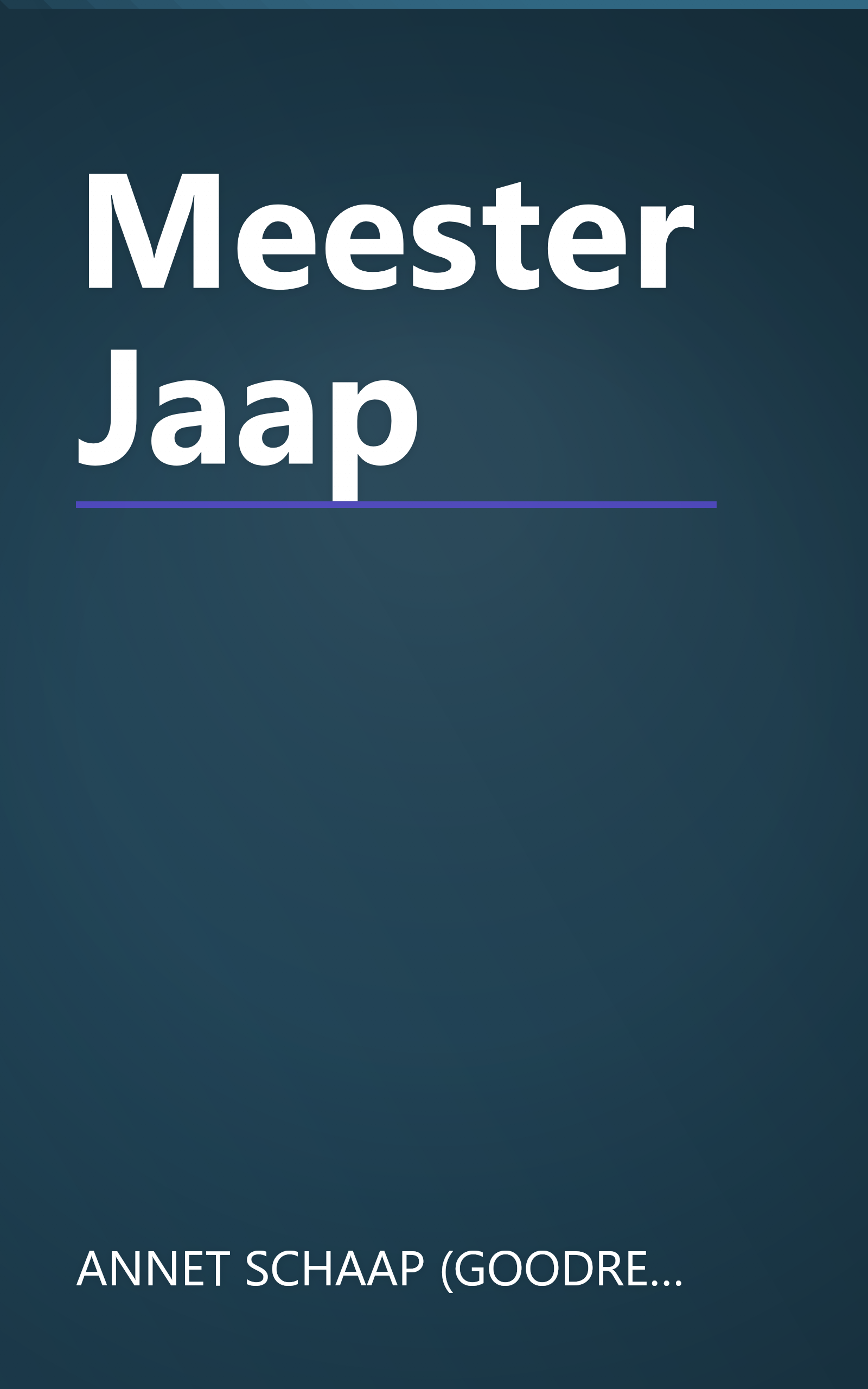 Meester Jaap book cover
