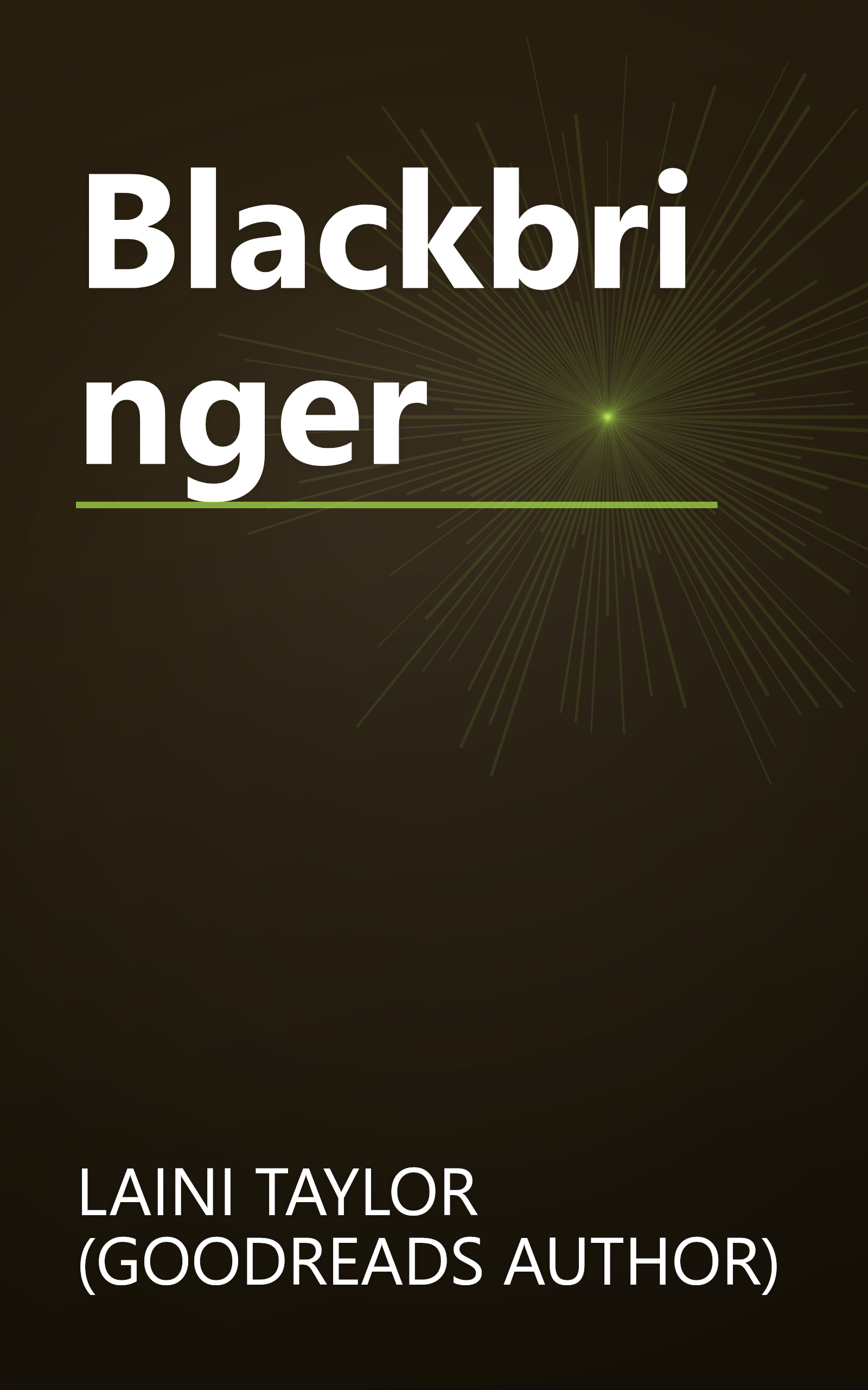 Blackbringer book cover