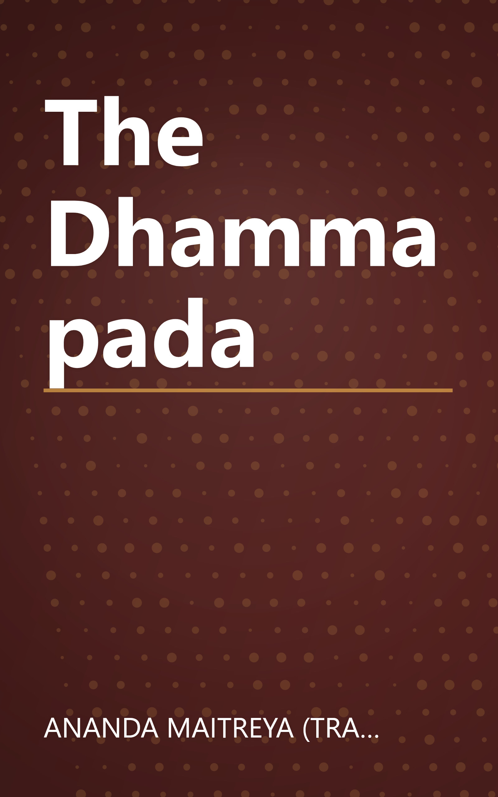 The Dhammapada book cover