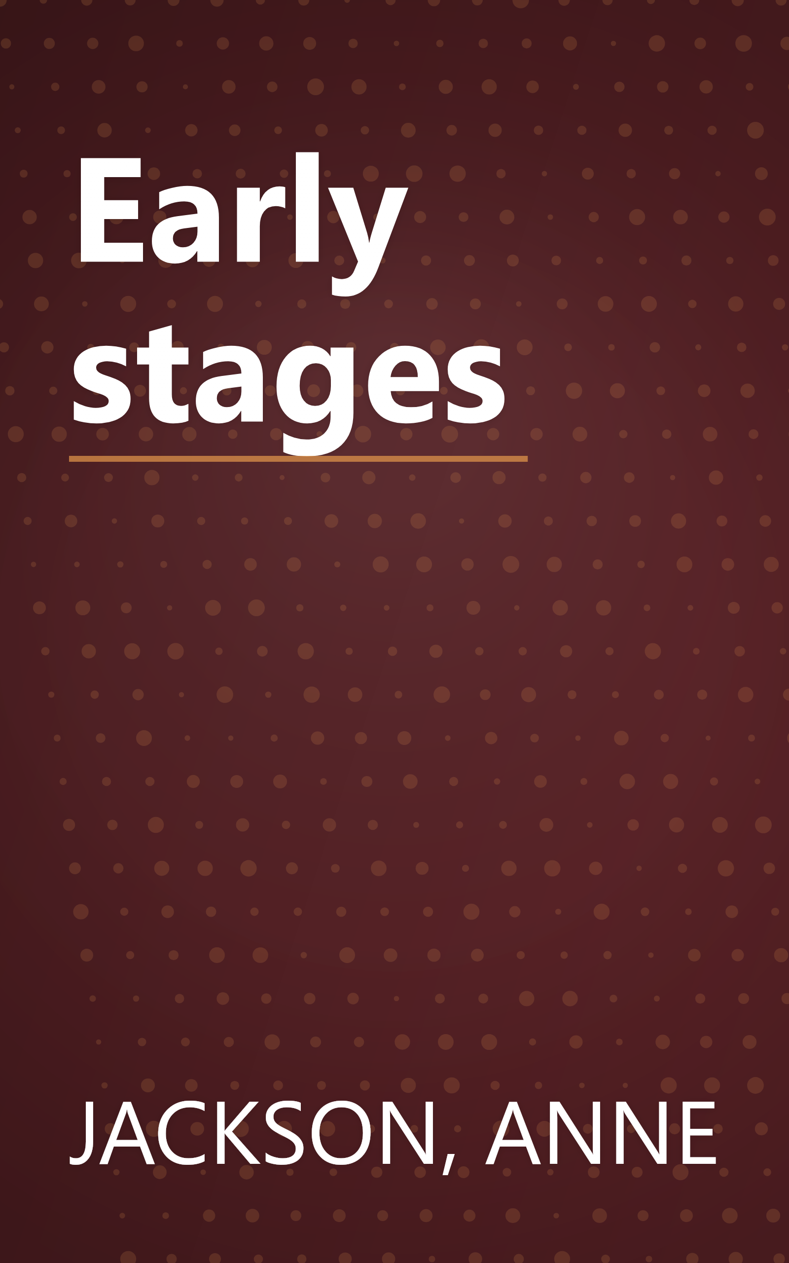 Early stages book cover