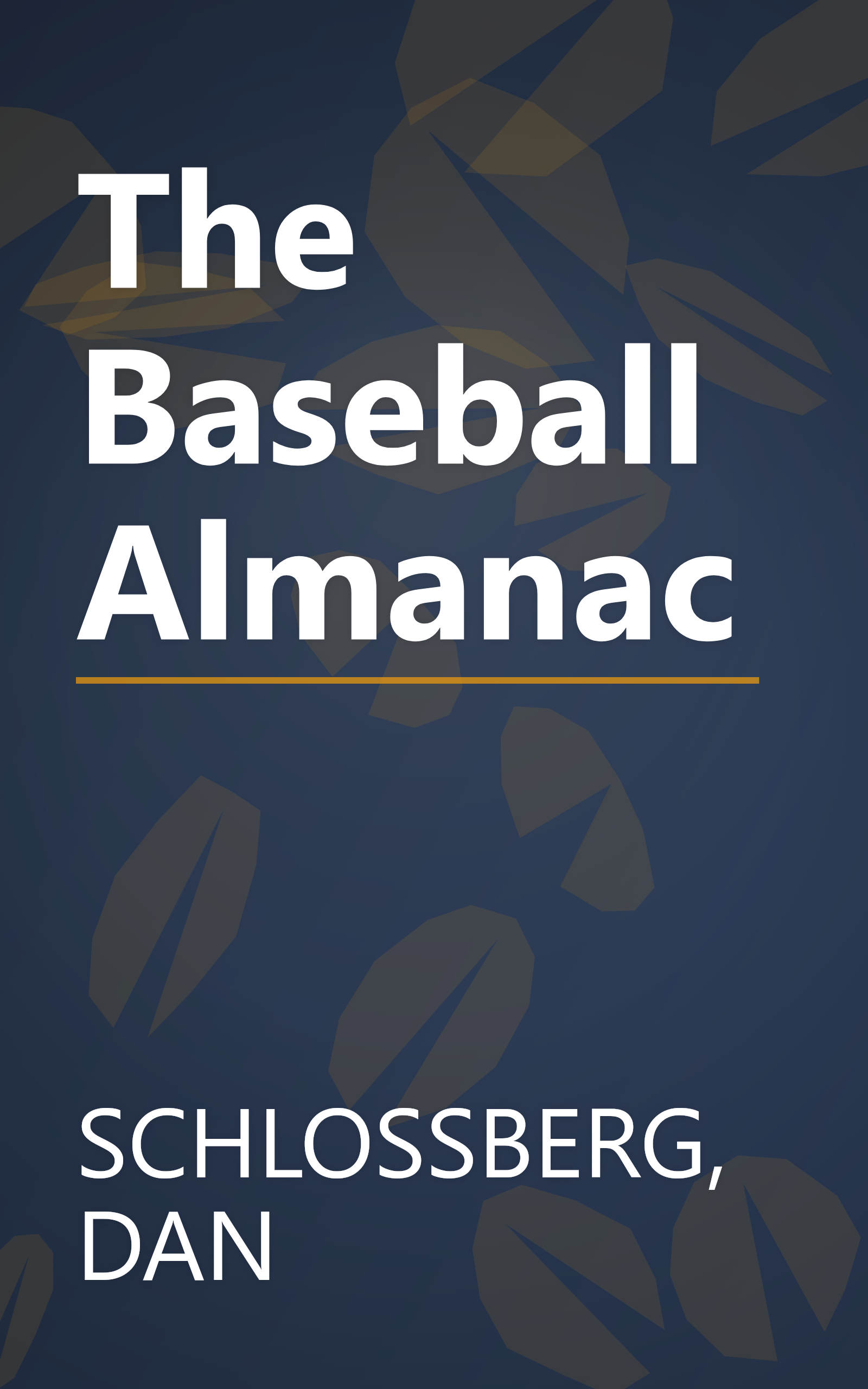 The Baseball Almanac book cover