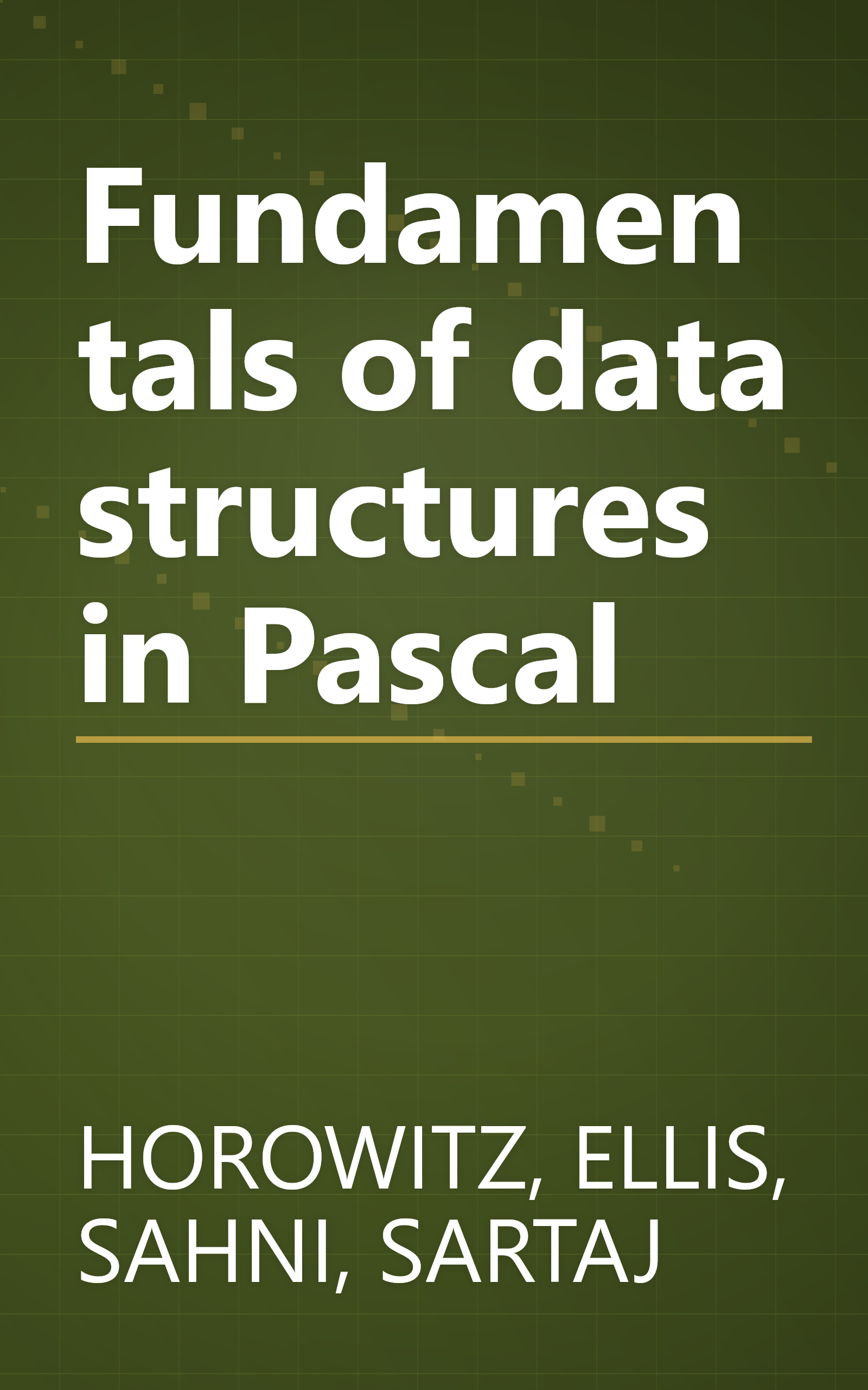 Fundamentals of data structures in Pascal book cover