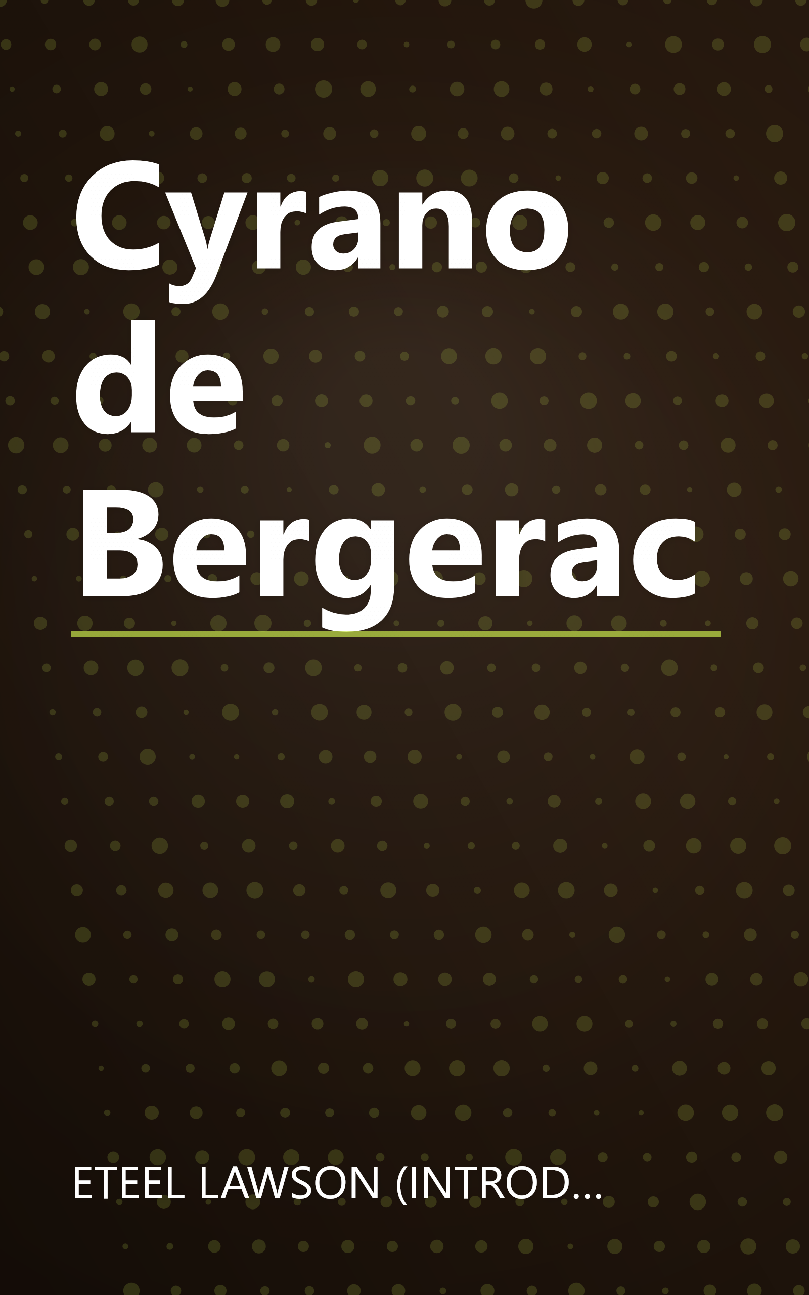 Cyrano de Bergerac book cover