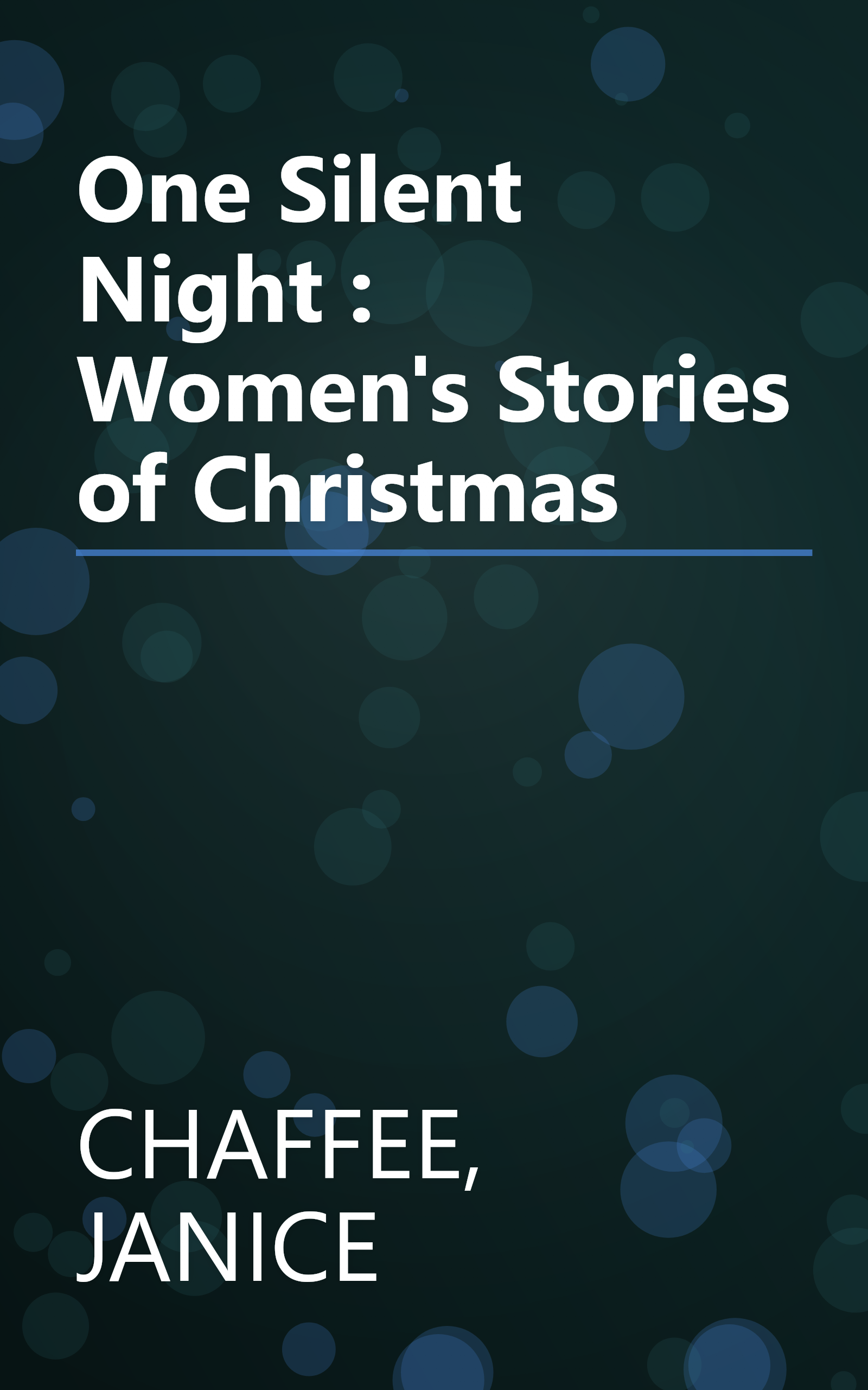 One Silent Night : Women's Stories of Christmas book cover