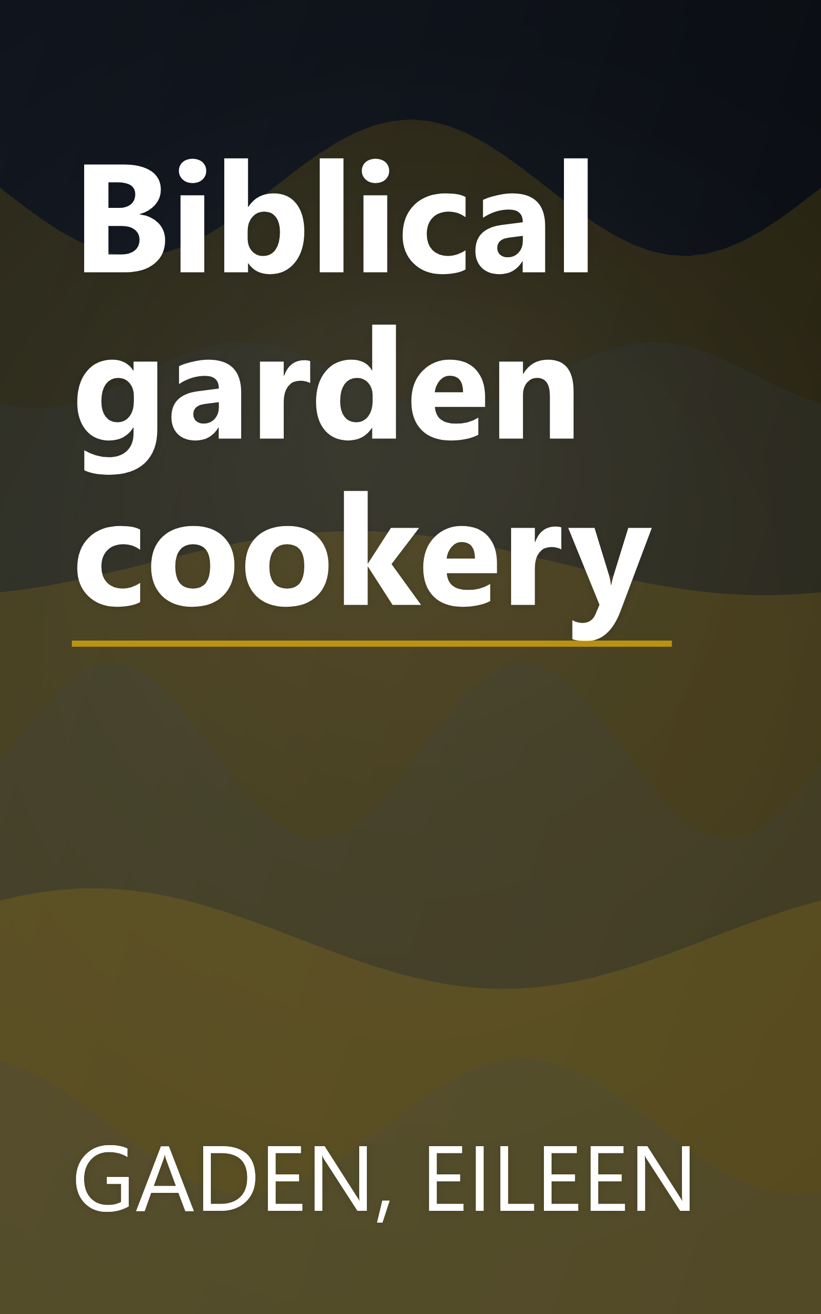 Biblical garden cookery book cover