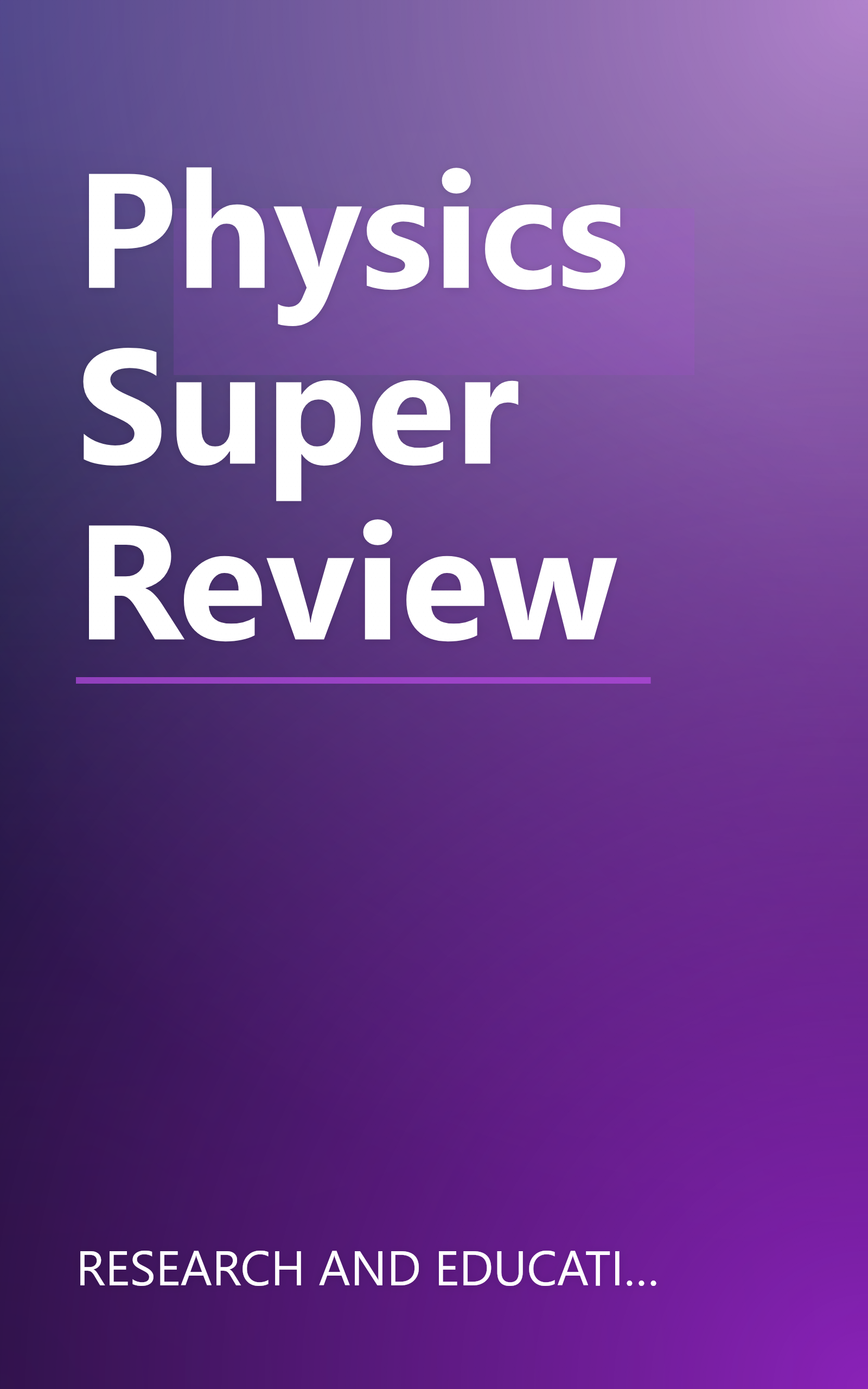 Physics Super Review book cover