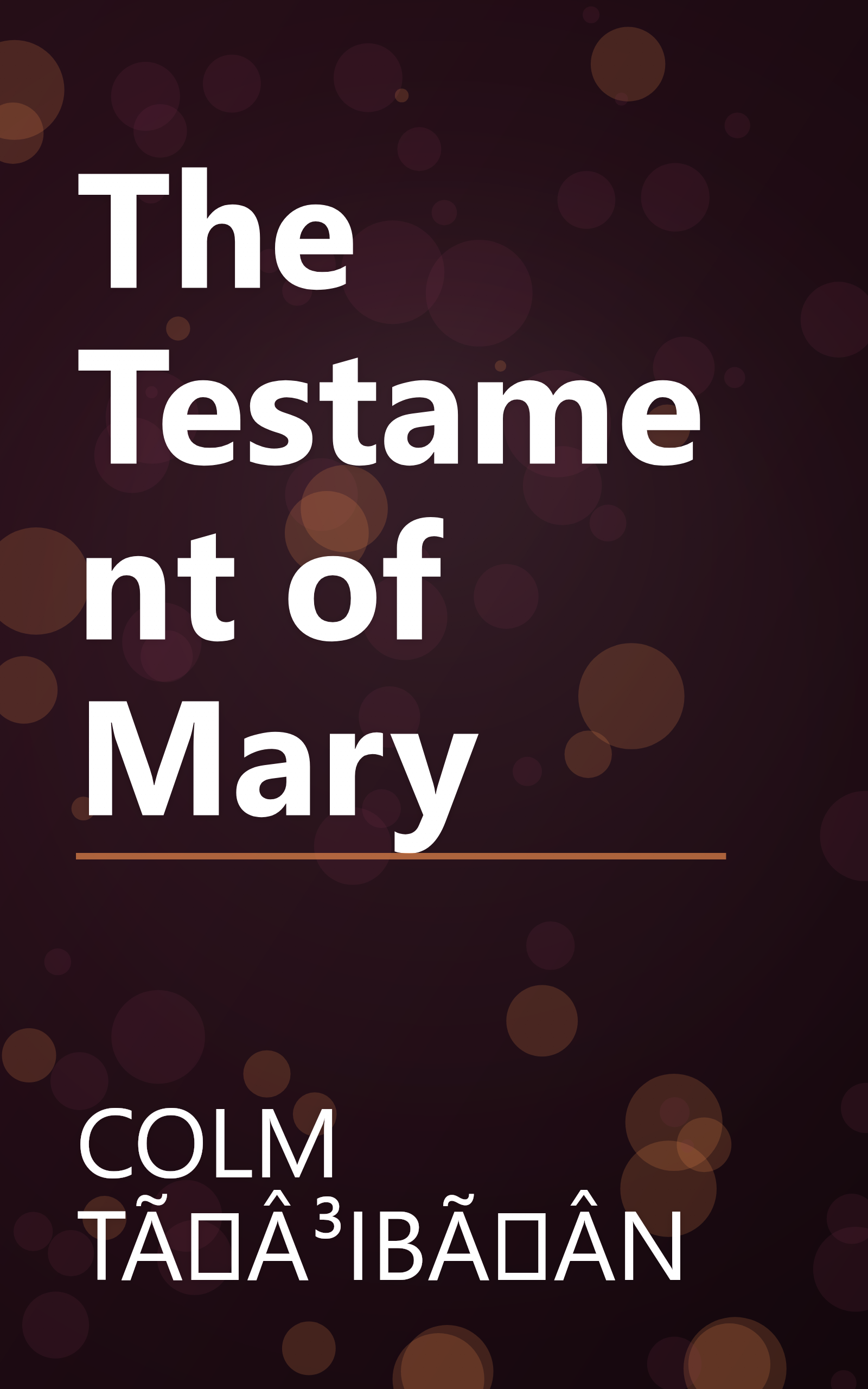 The Testament of Mary book cover