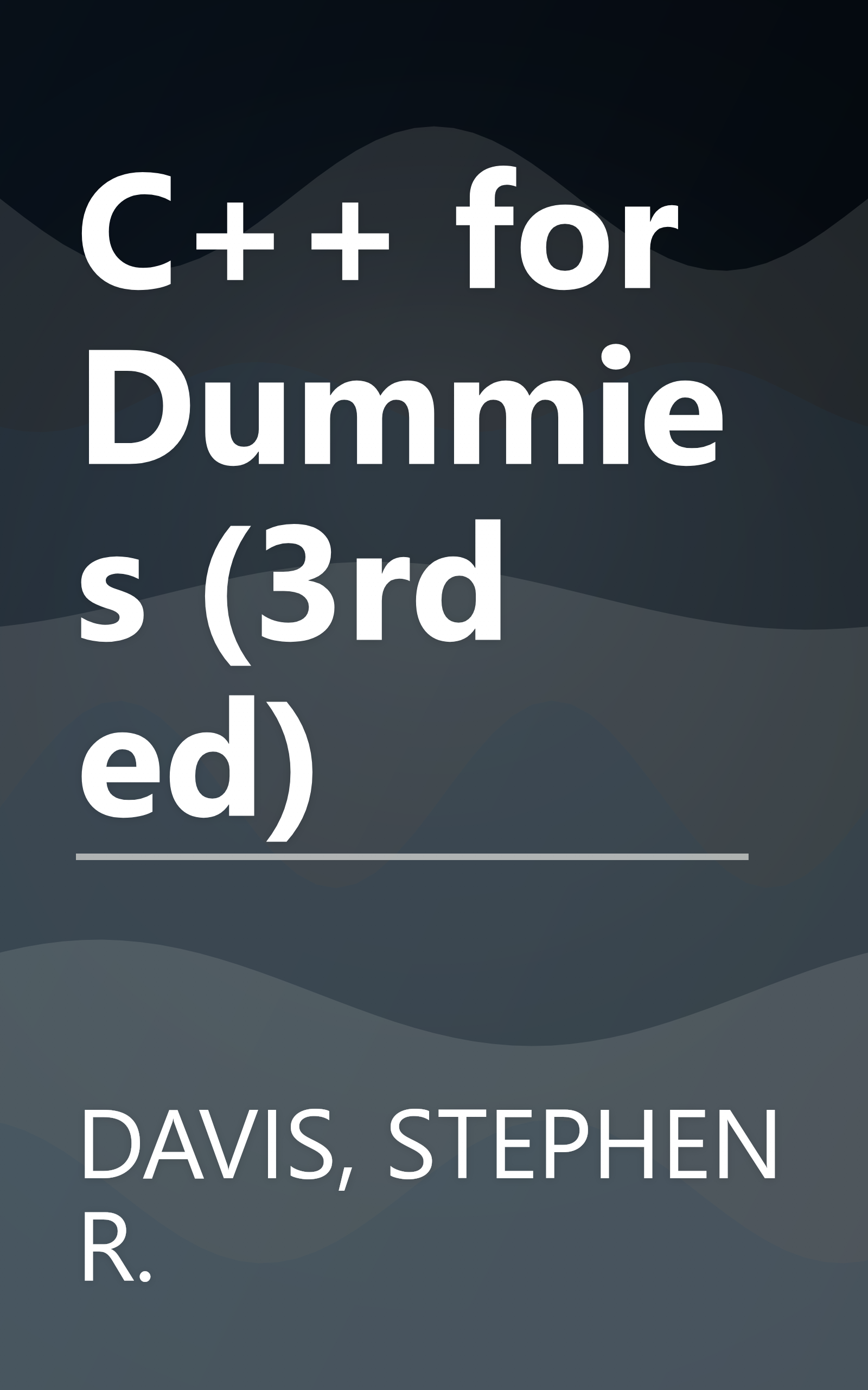 C++ for Dummies (3rd ed) book cover