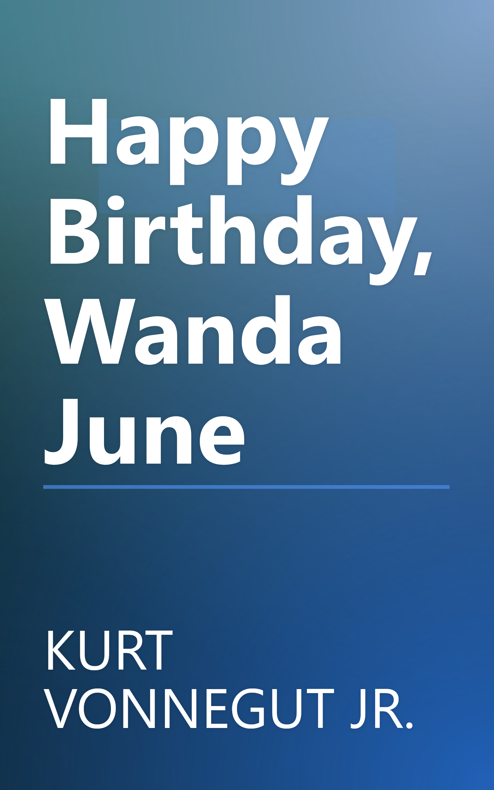 Happy Birthday, Wanda June book cover