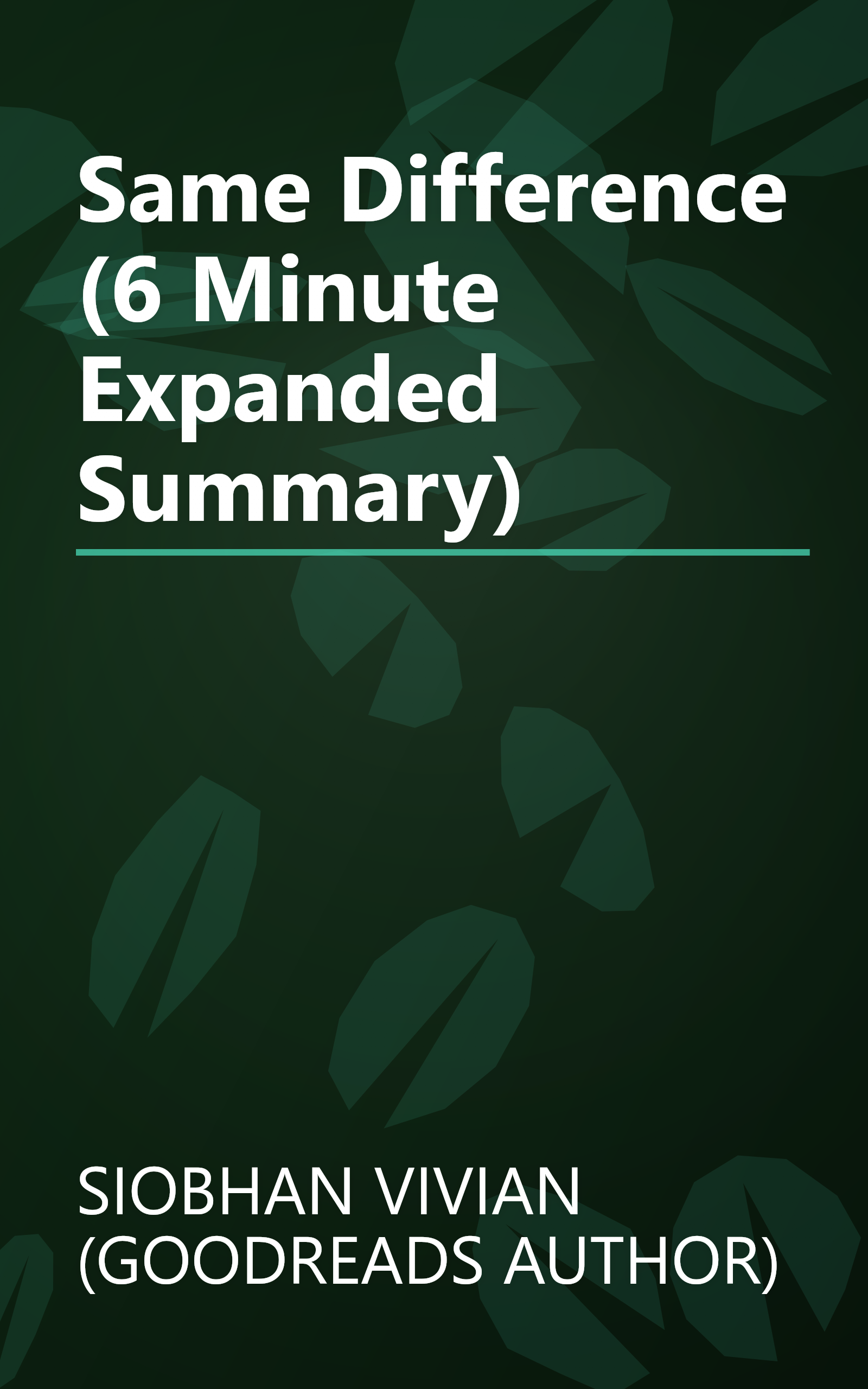 Same Difference (6 Minute   Expanded Summary) book cover