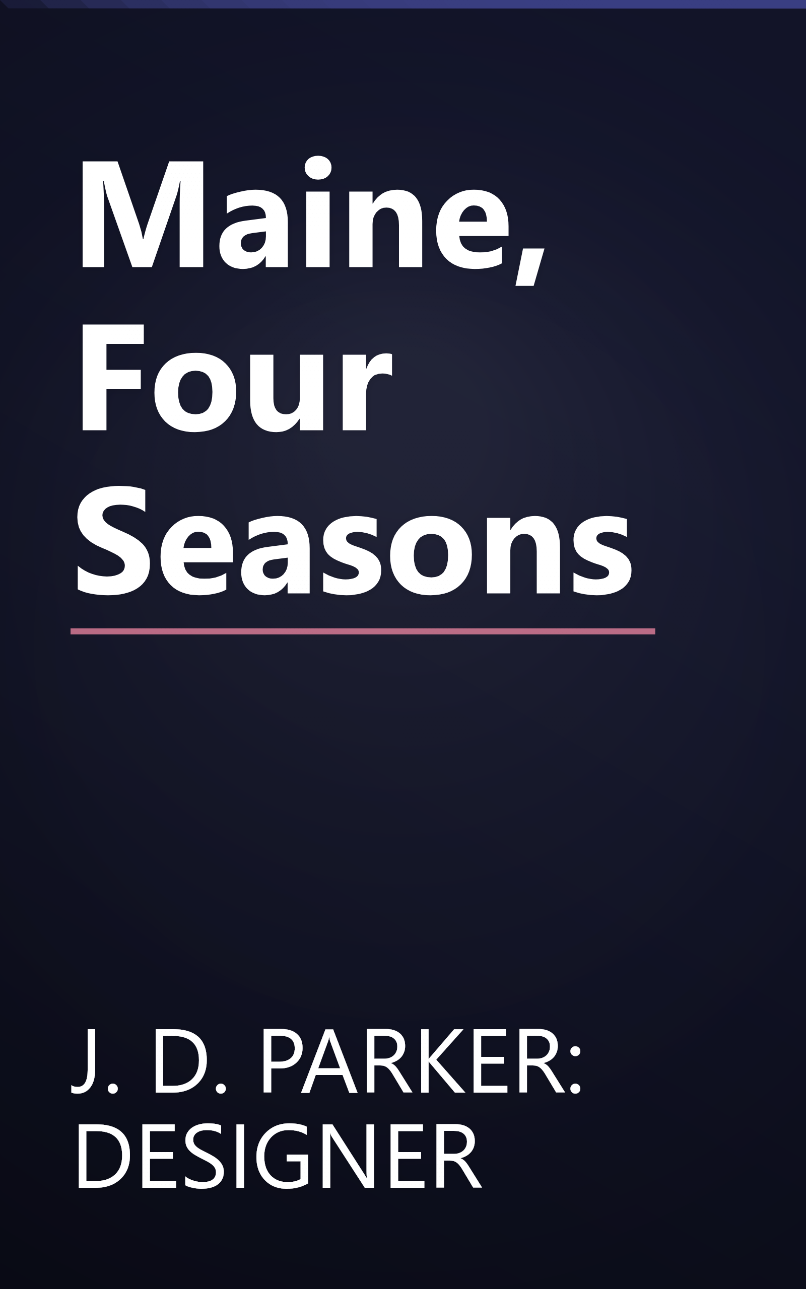 Maine, Four Seasons book cover