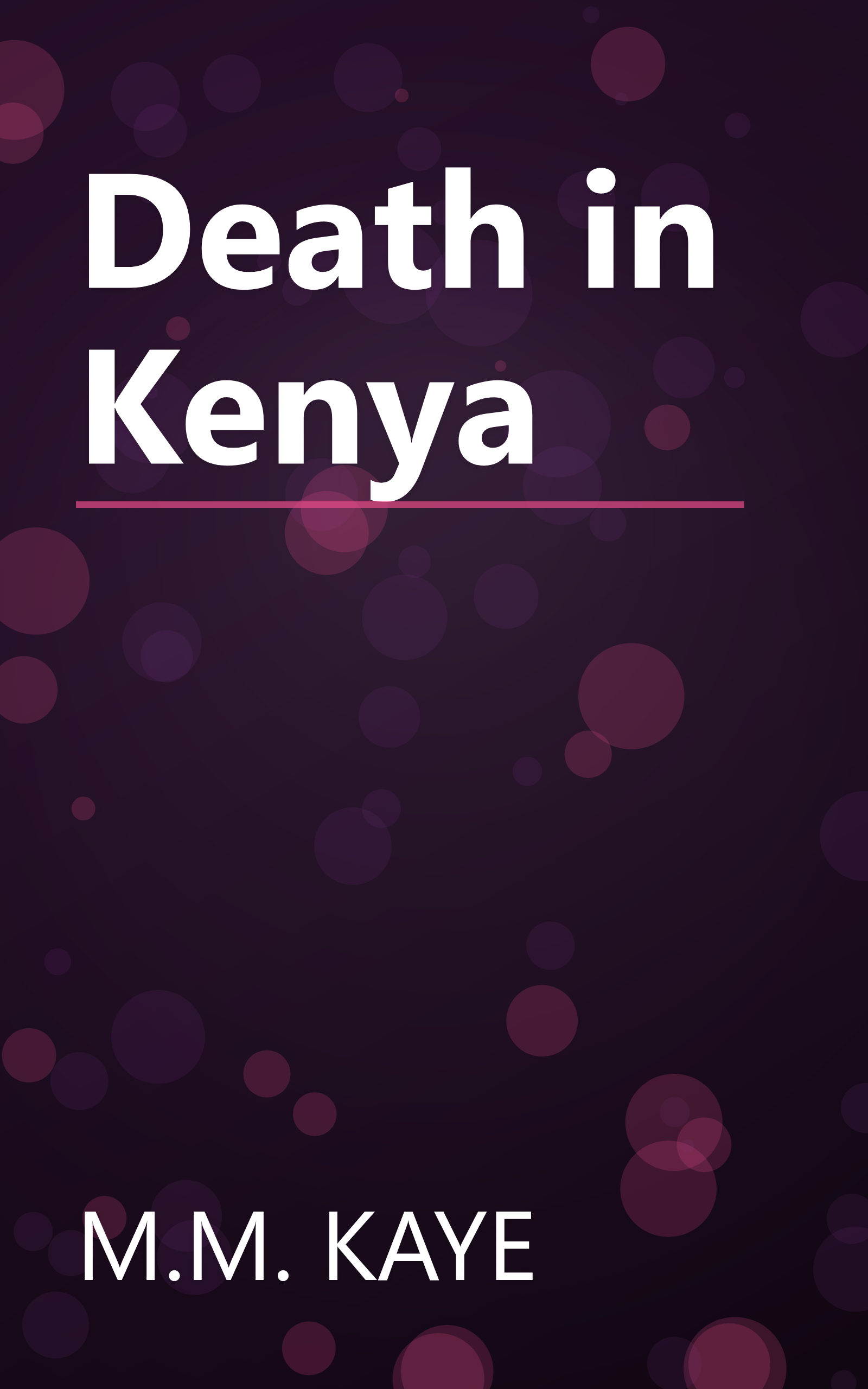 Death in Kenya book cover