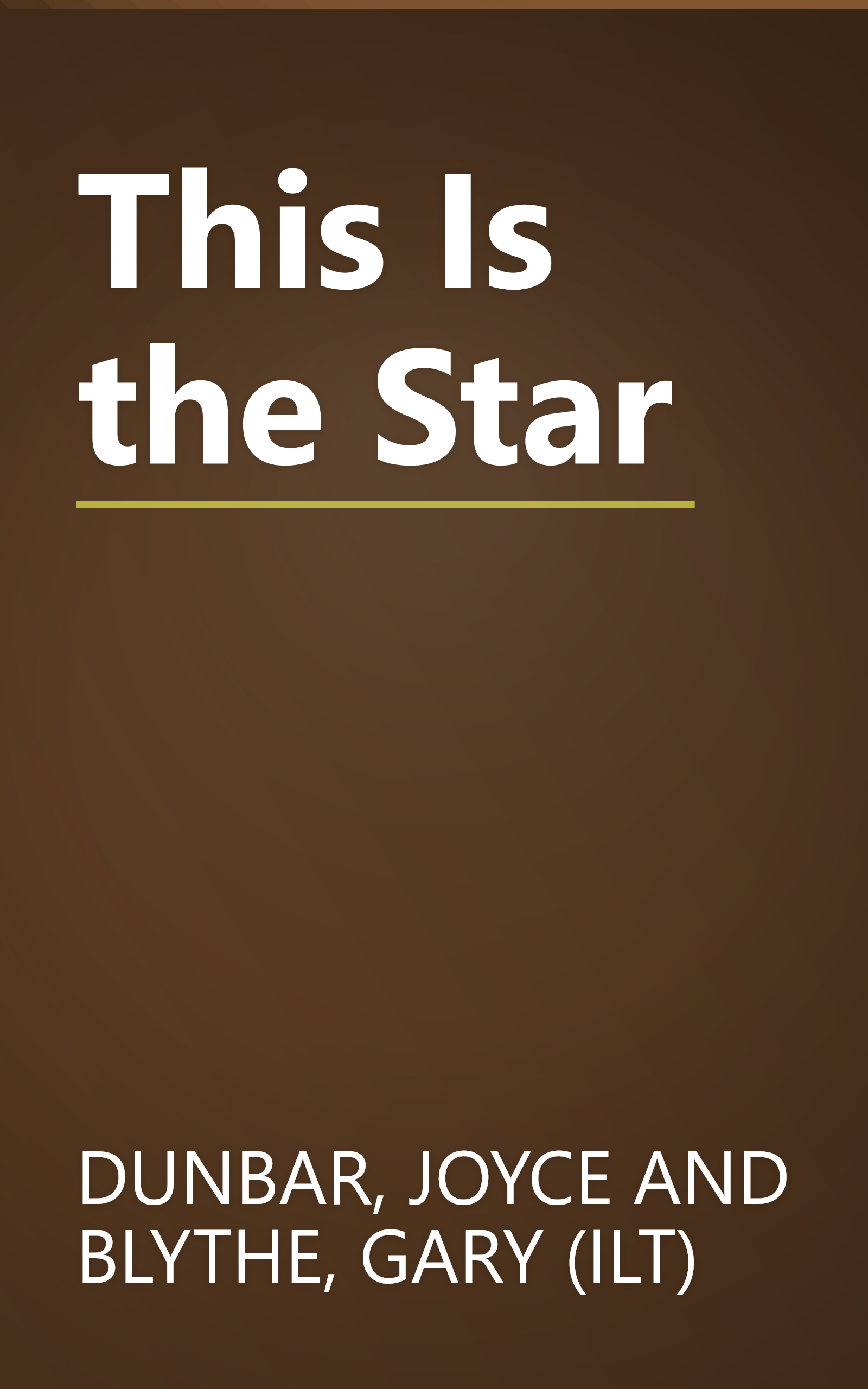 This Is the Star book cover