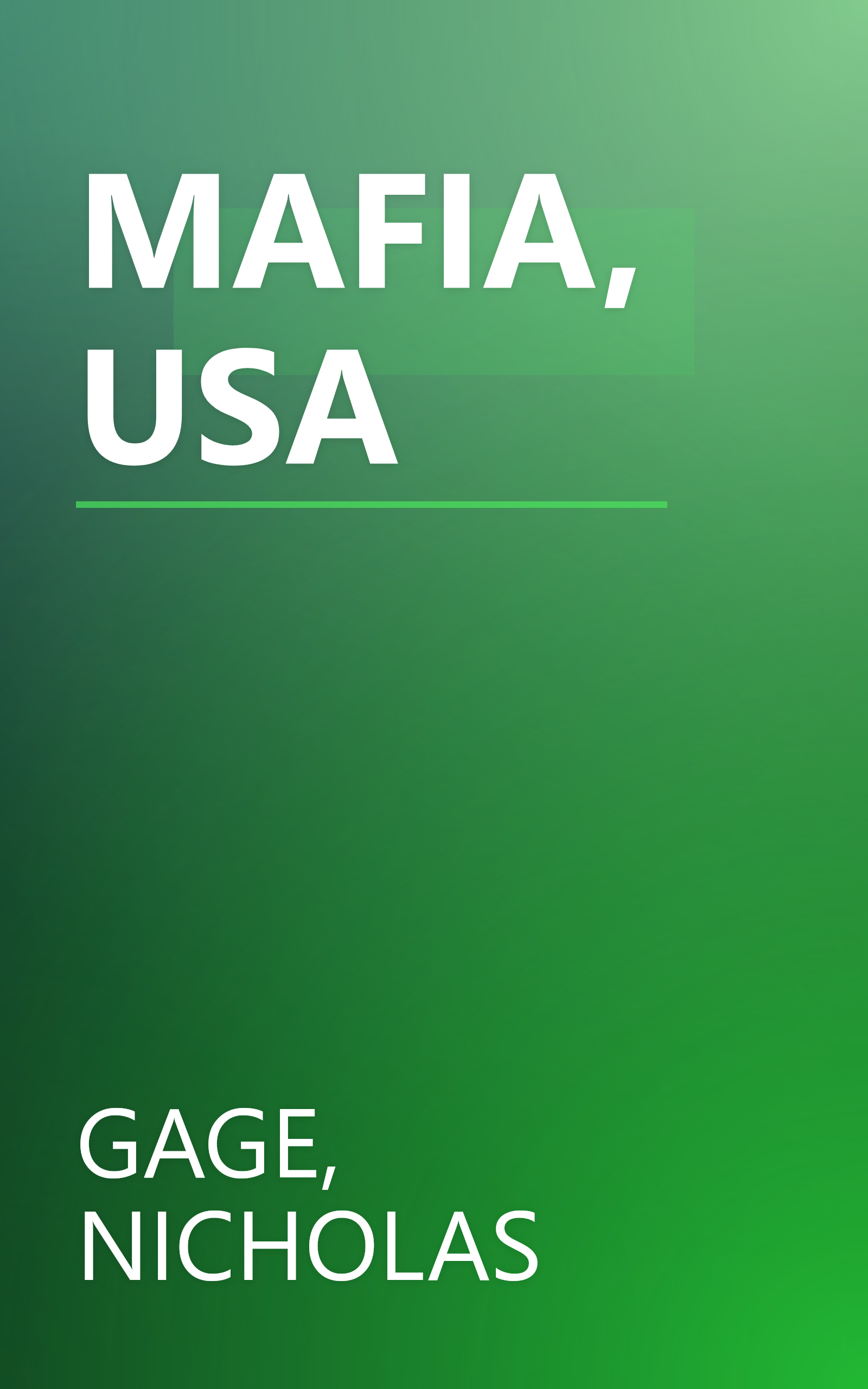 MAFIA, USA book cover