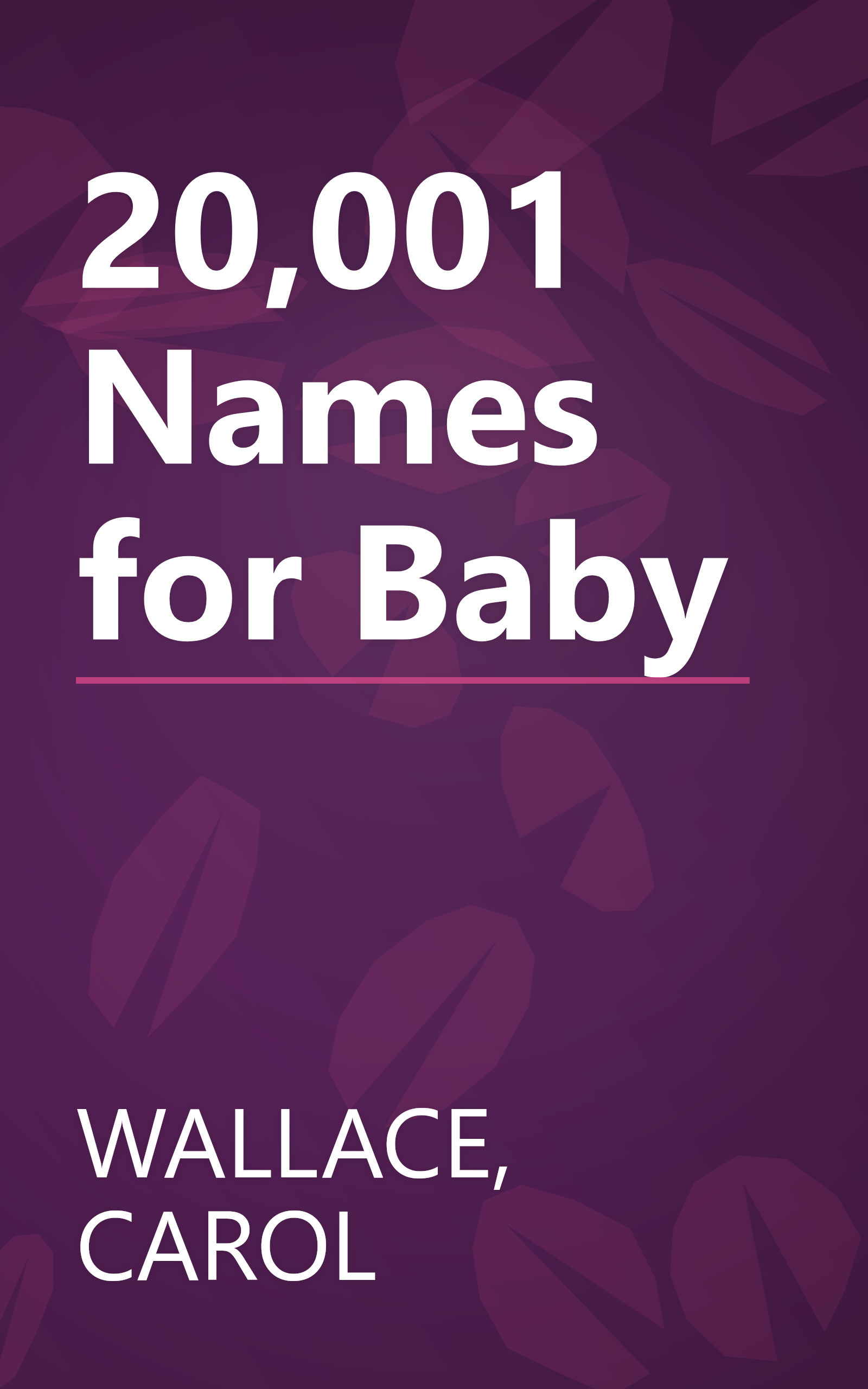 20,001 Names for Baby book cover