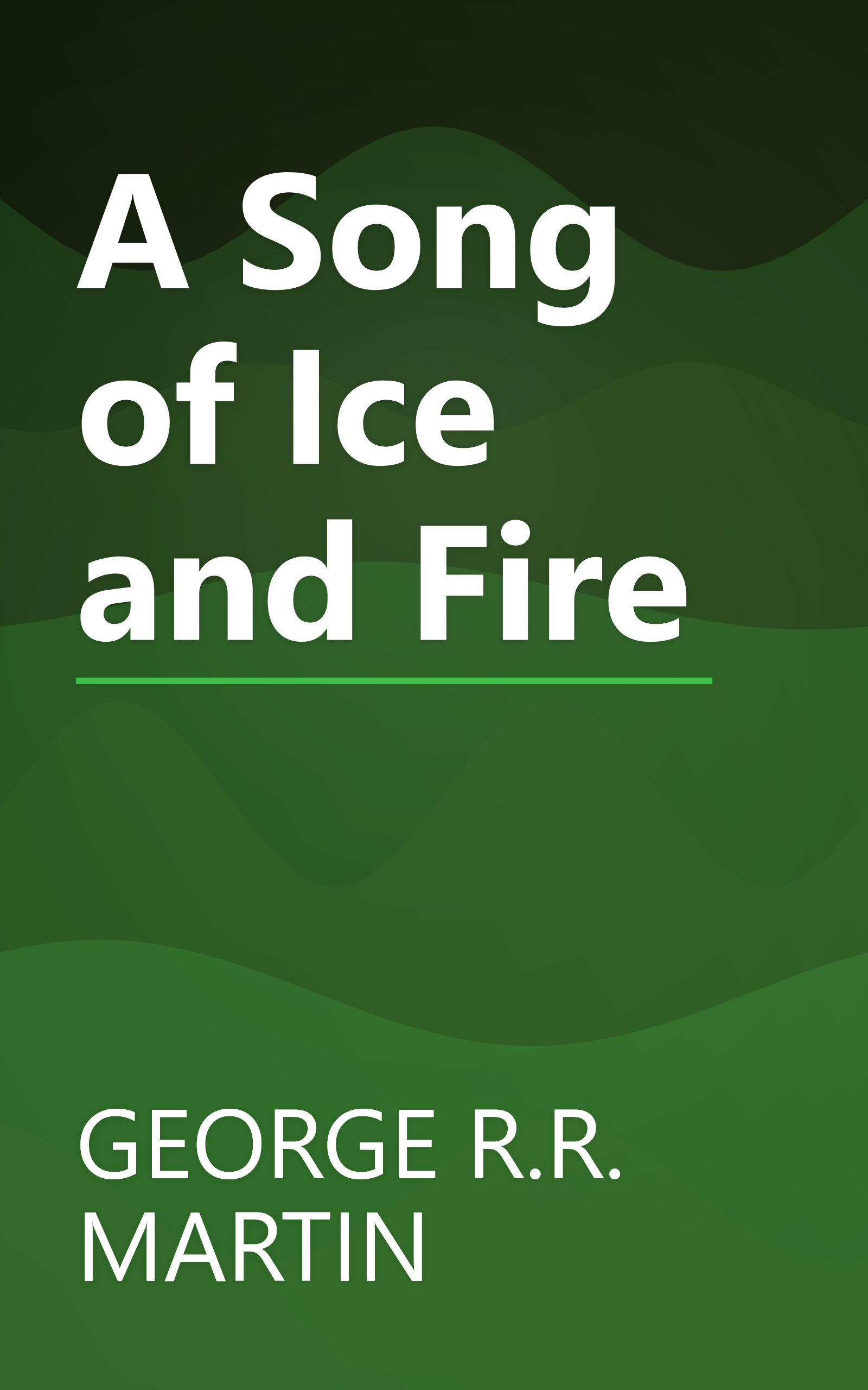 A Song of Ice and Fire book cover