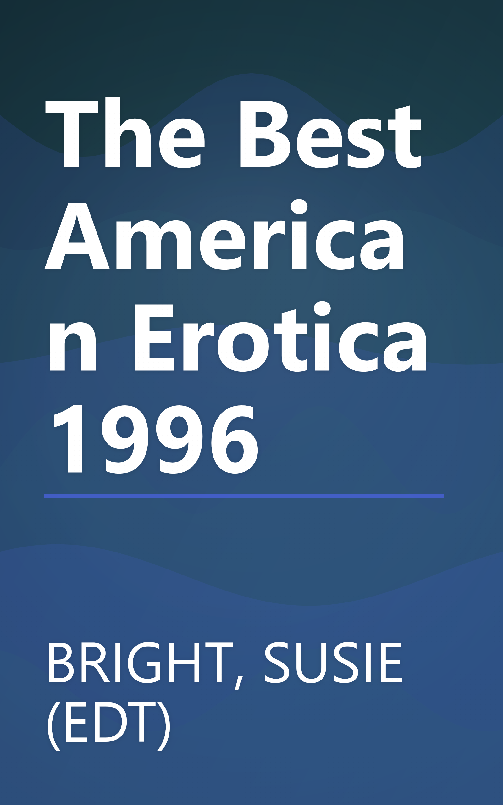The Best American Erotica 1996 book cover