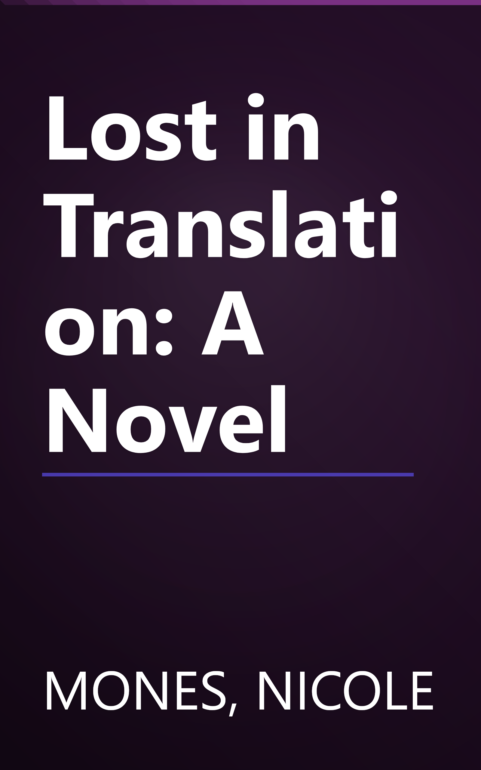Lost in Translation: A Novel book cover