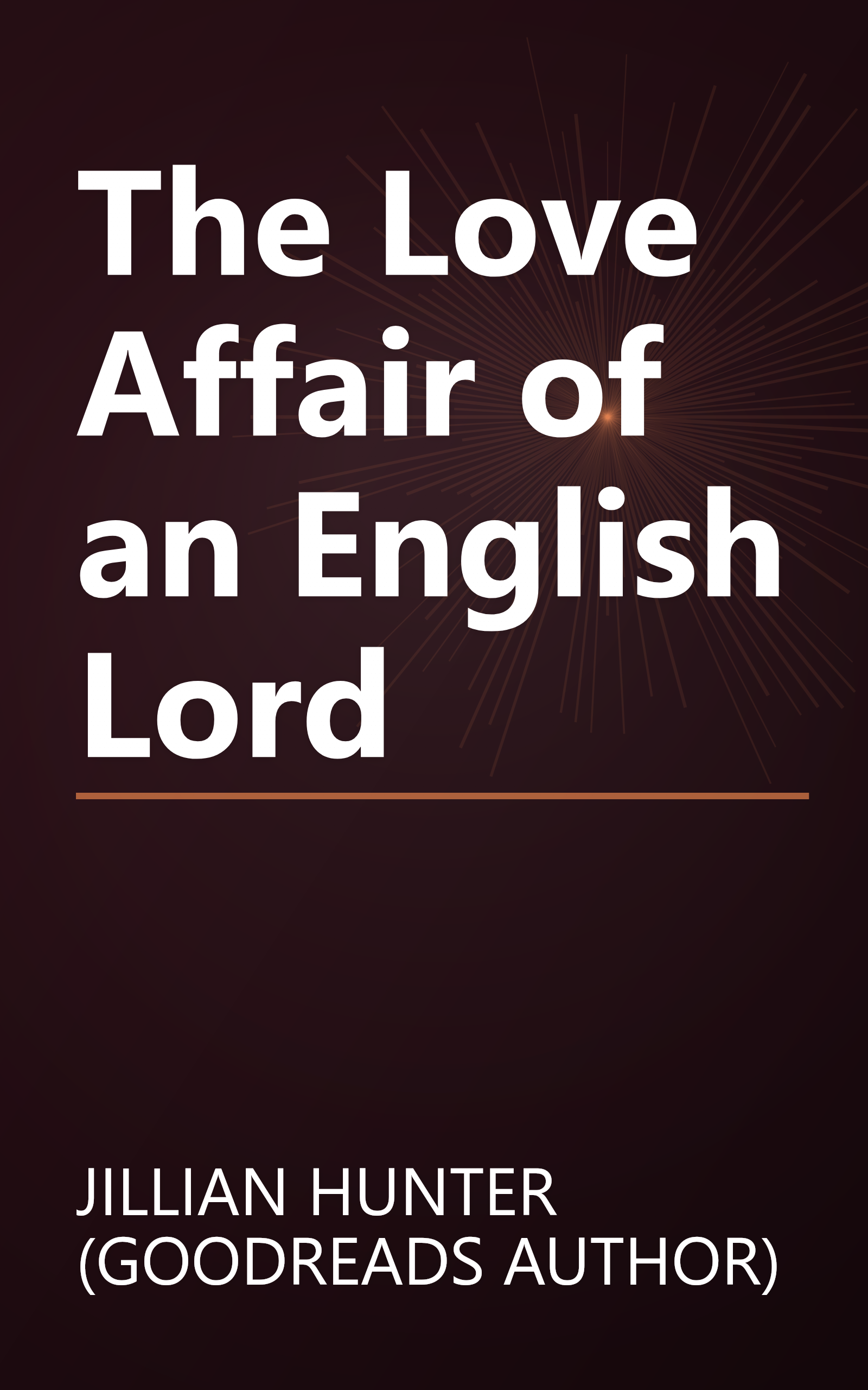 The Love Affair of an English Lord book cover