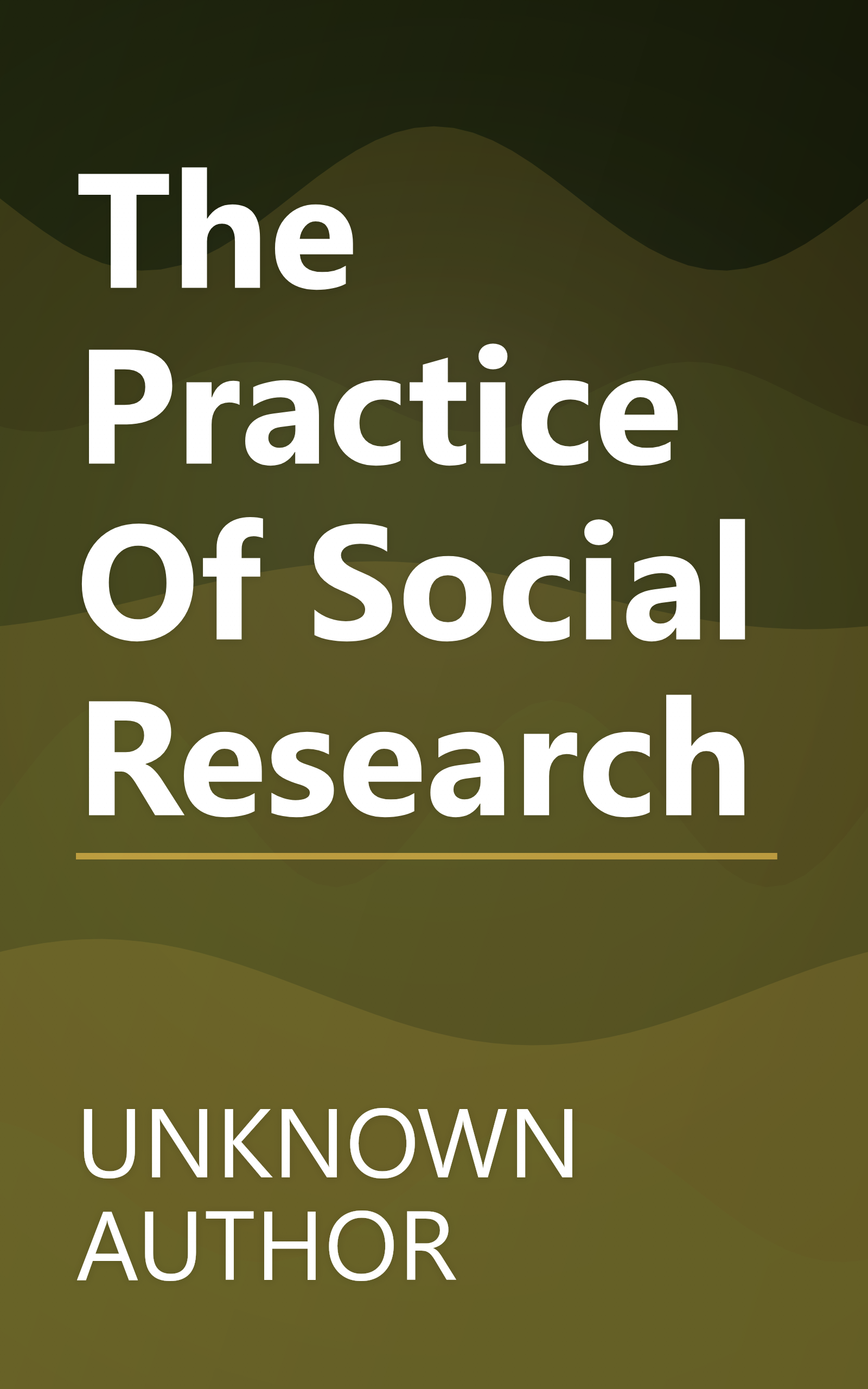 The Practice Of Social Research book cover