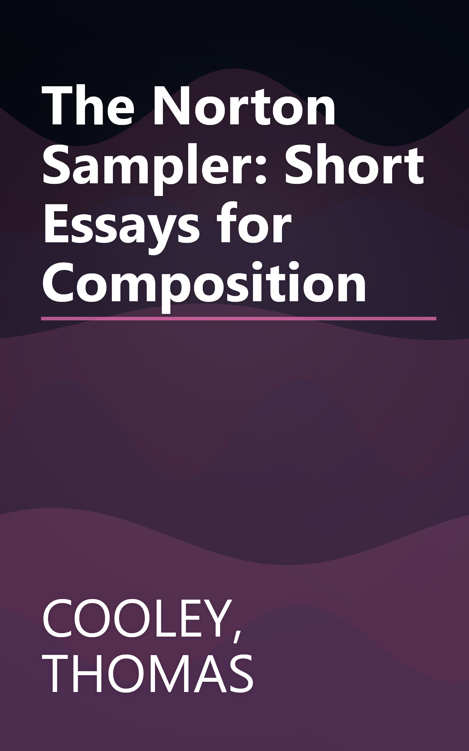 The Norton Sampler: Short Essays for Composition book cover