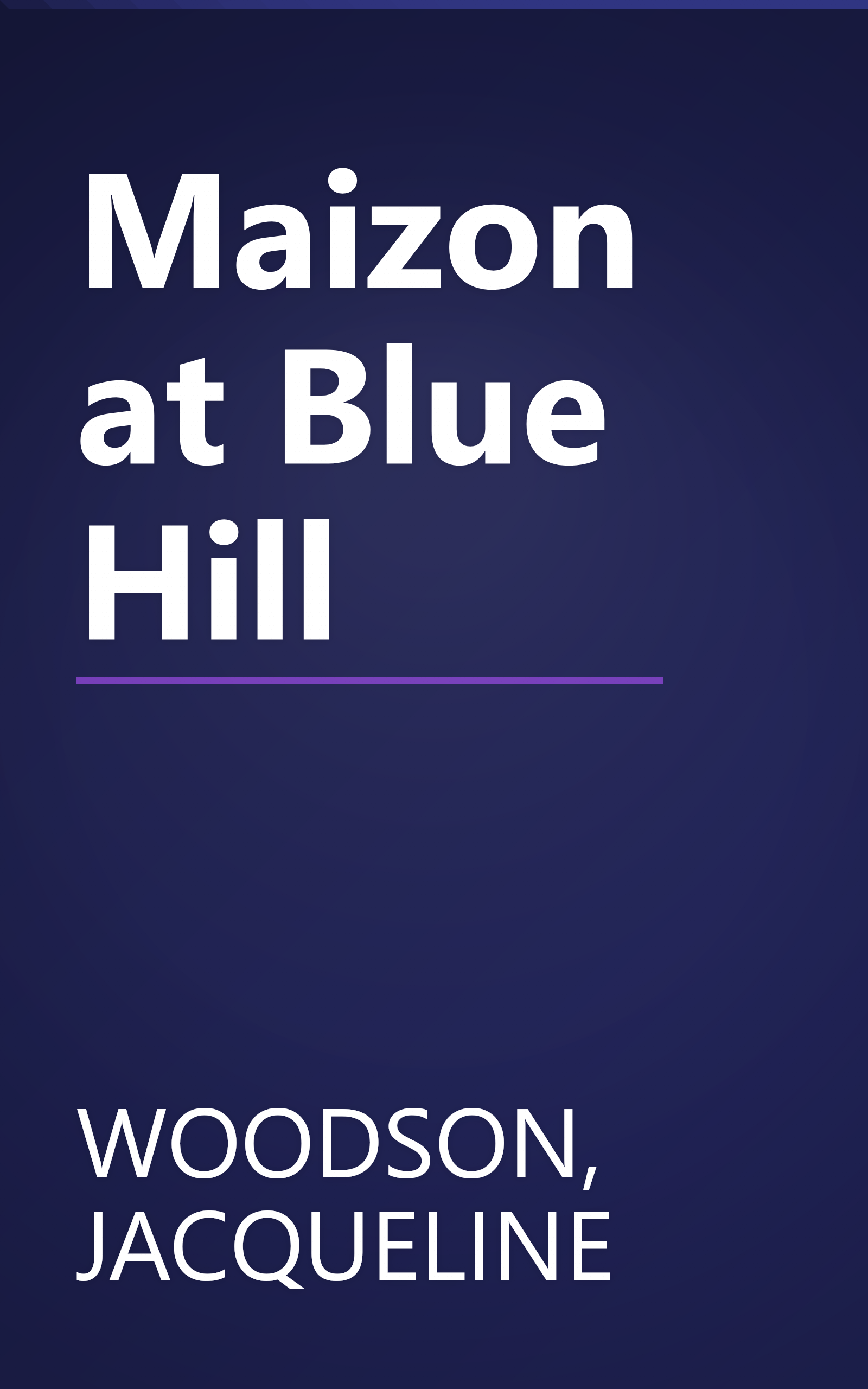 Maizon at Blue Hill book cover