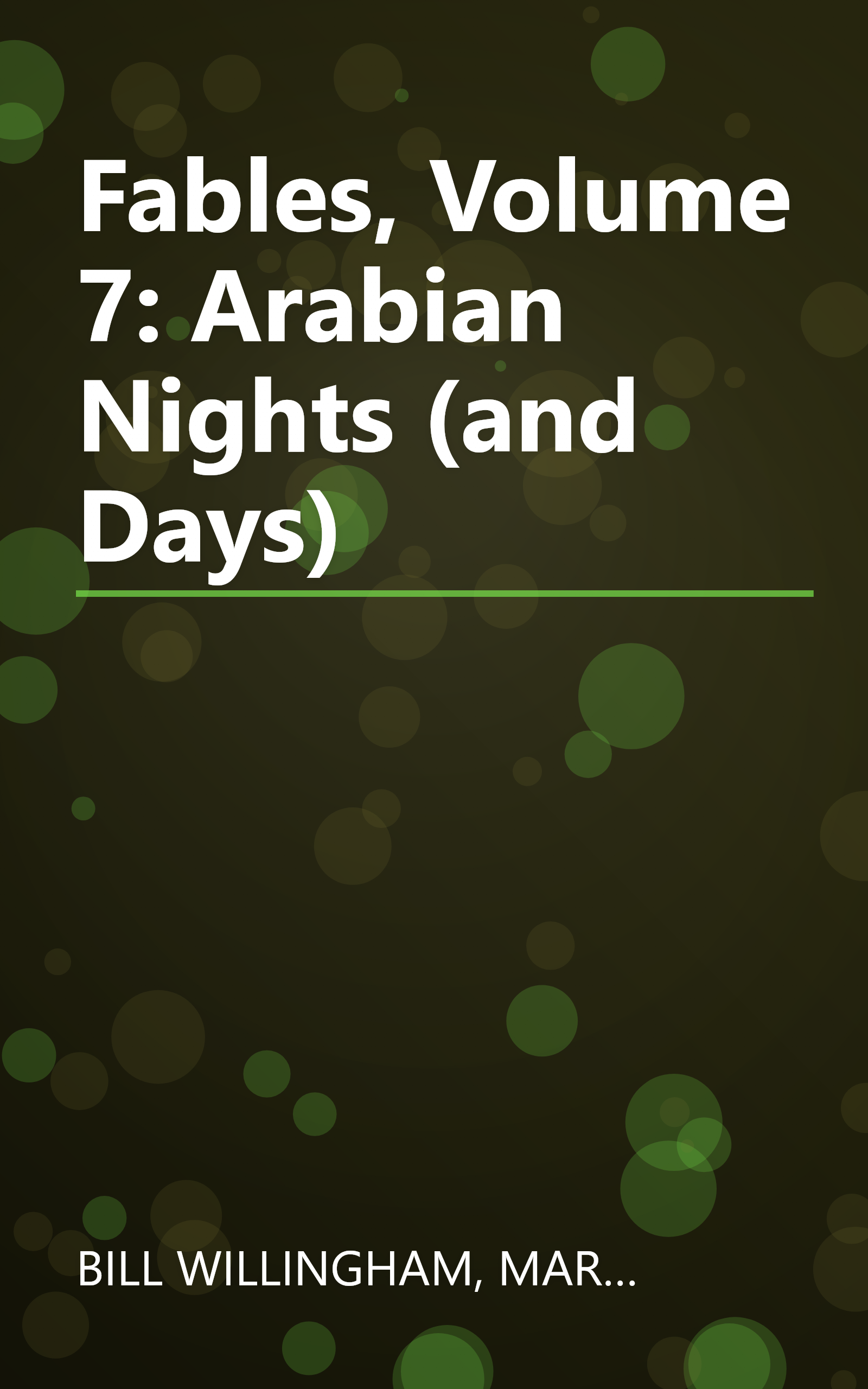 Fables, Volume 7: Arabian Nights (and Days) book cover
