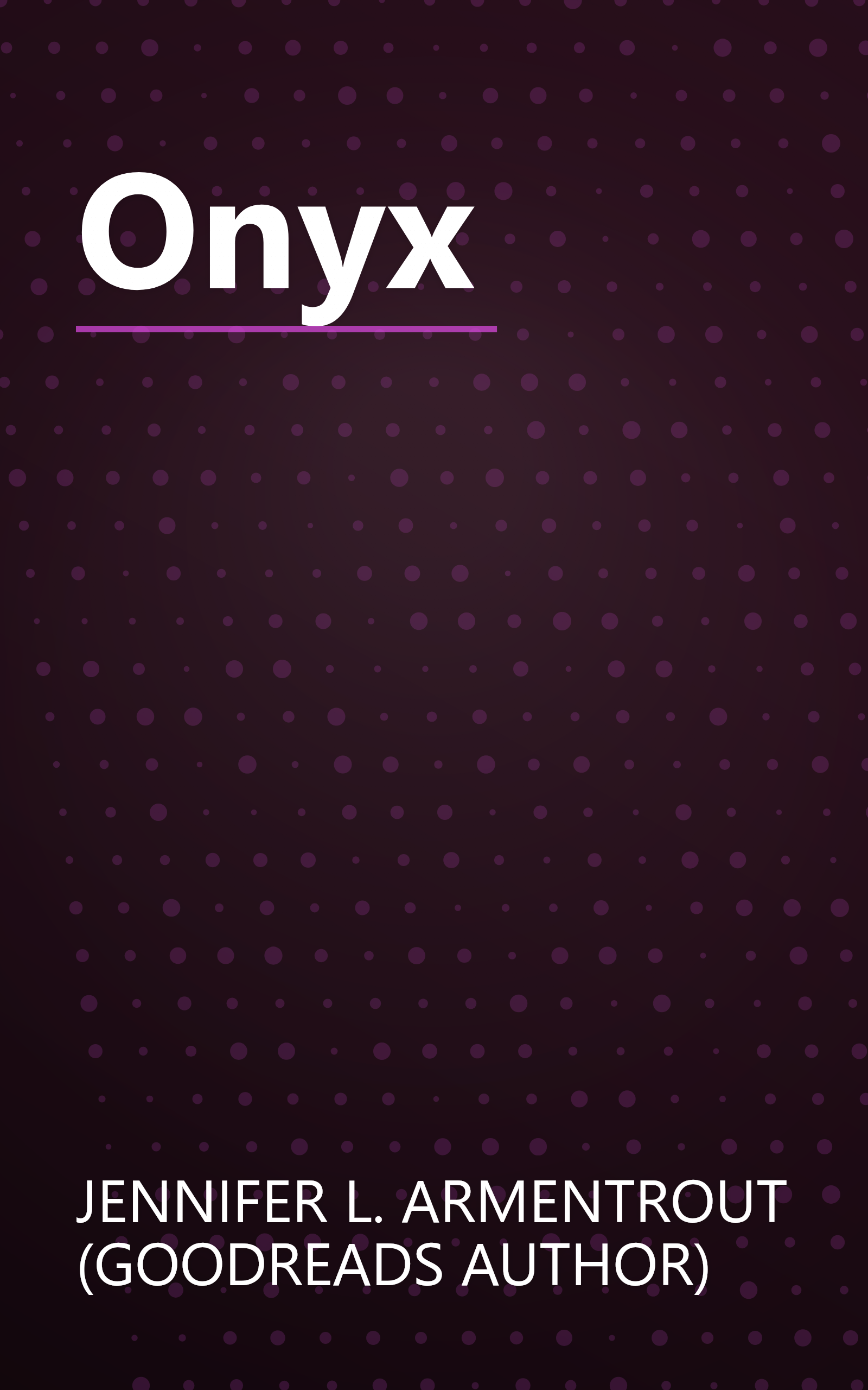 Onyx book cover