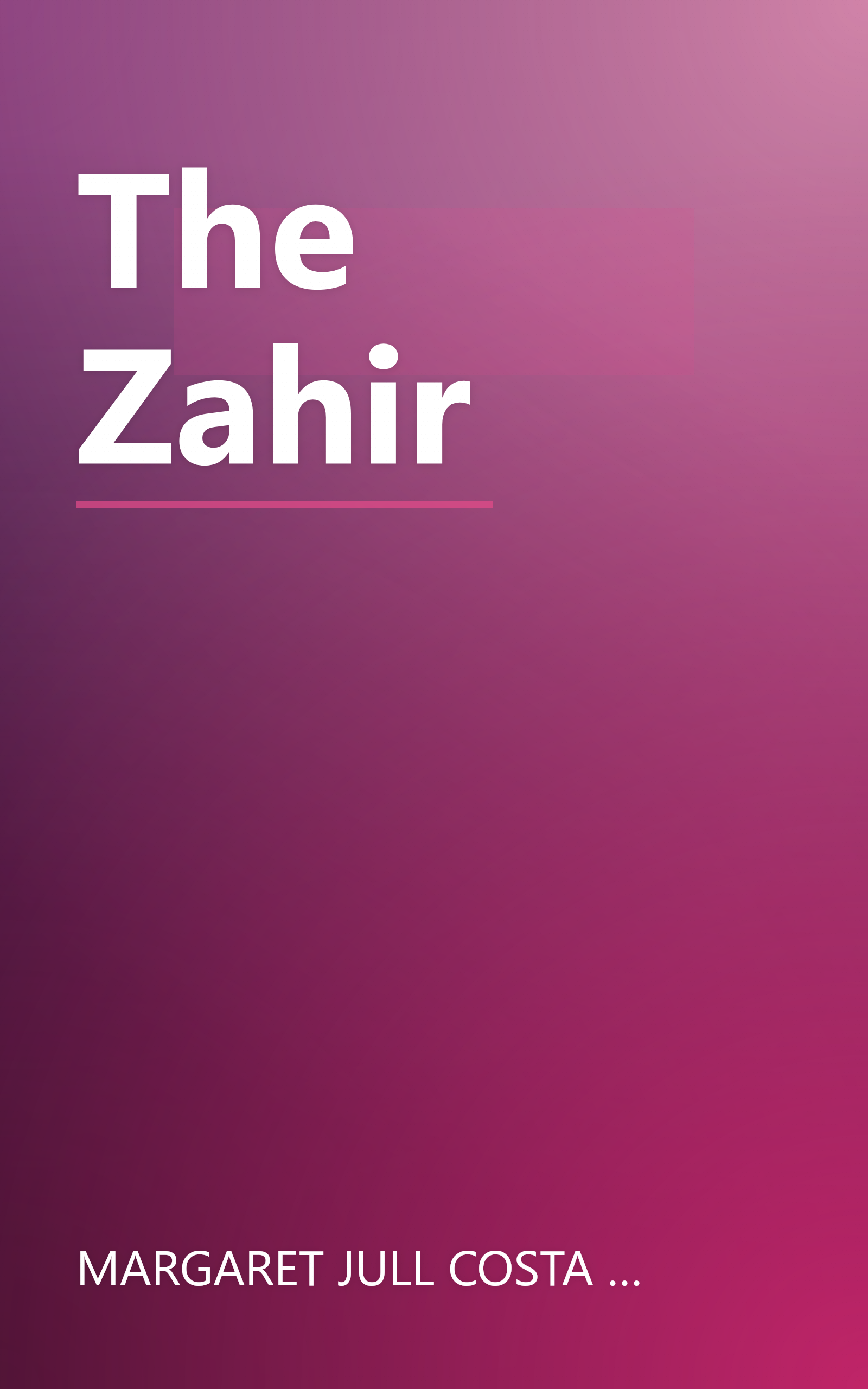 The Zahir book cover