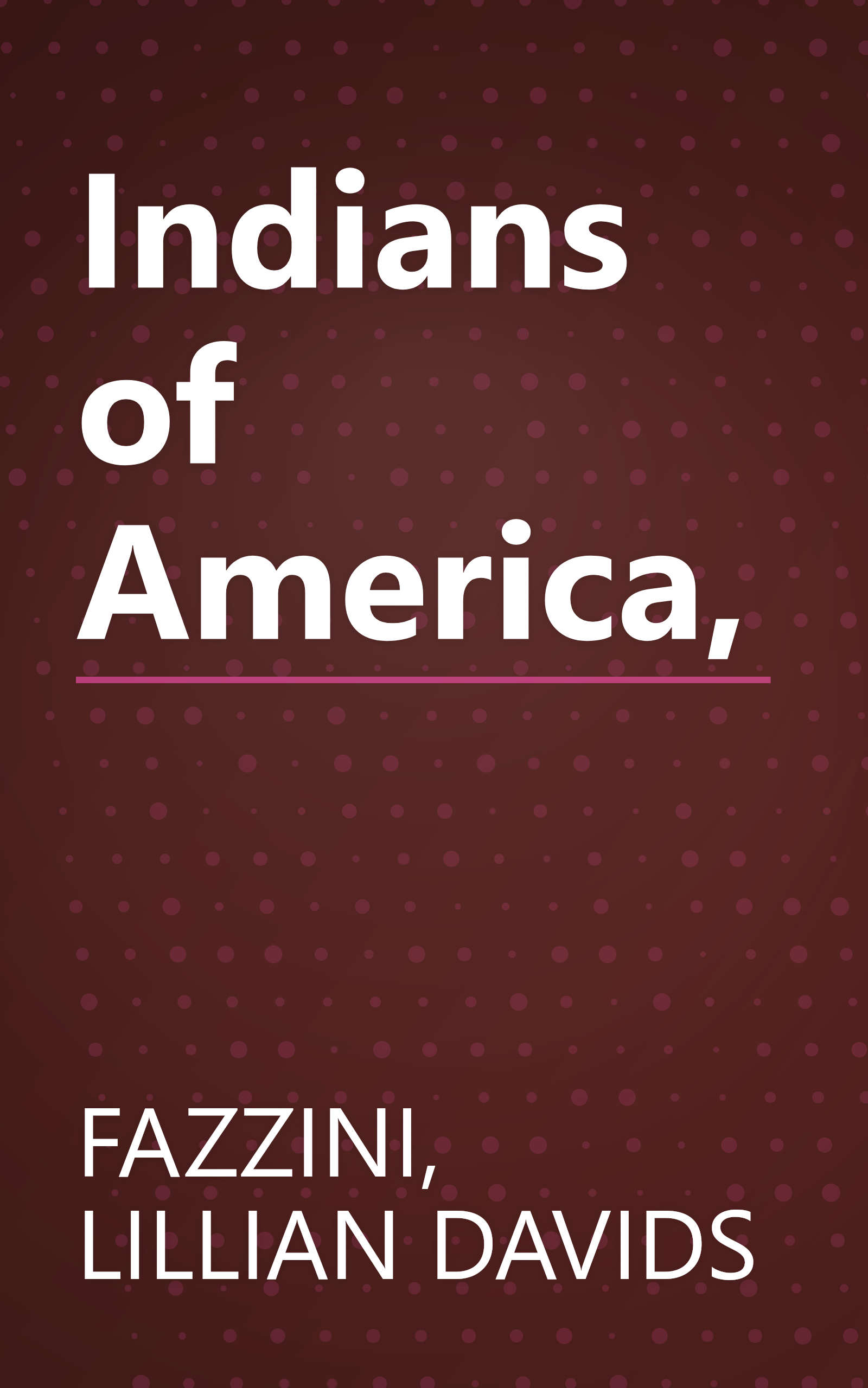 Indians of America, book cover