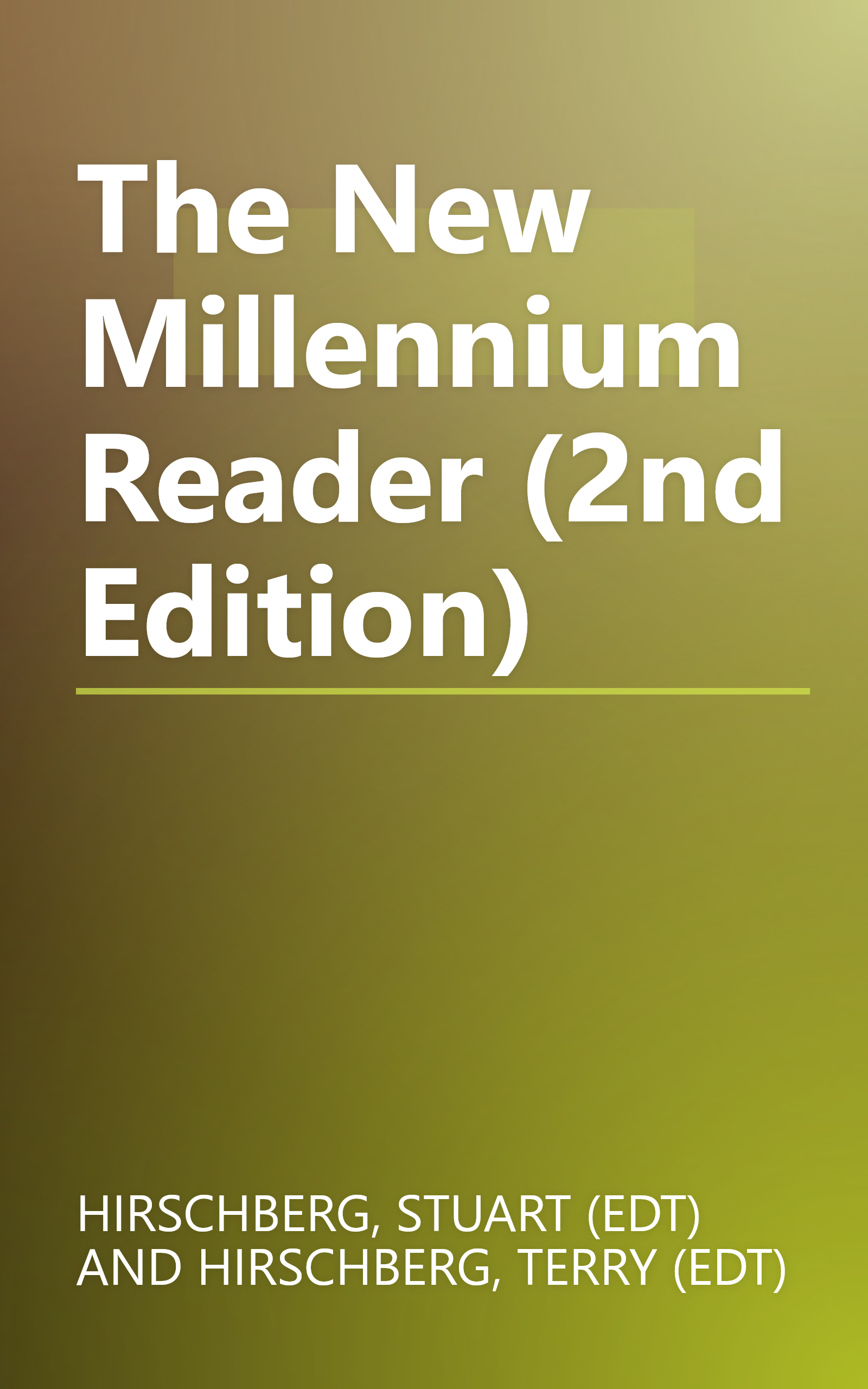 The New Millennium Reader (2nd Edition) book cover