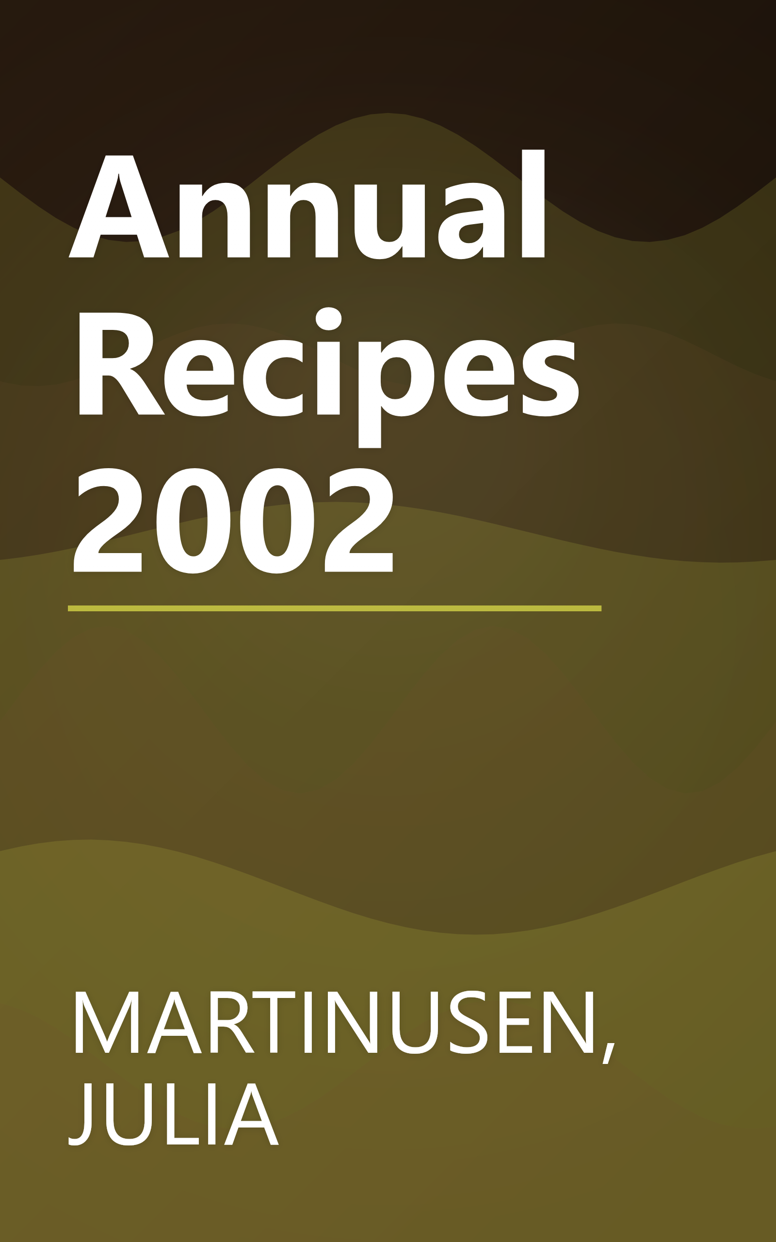 Annual Recipes 2002 book cover