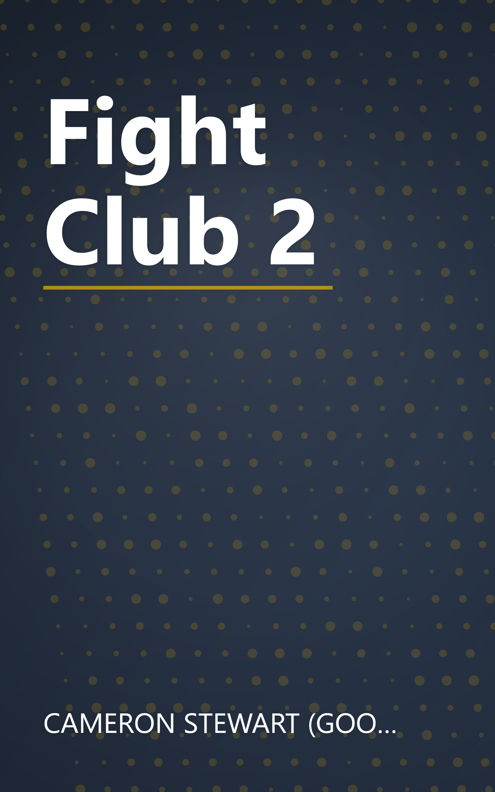 Fight Club 2 book cover