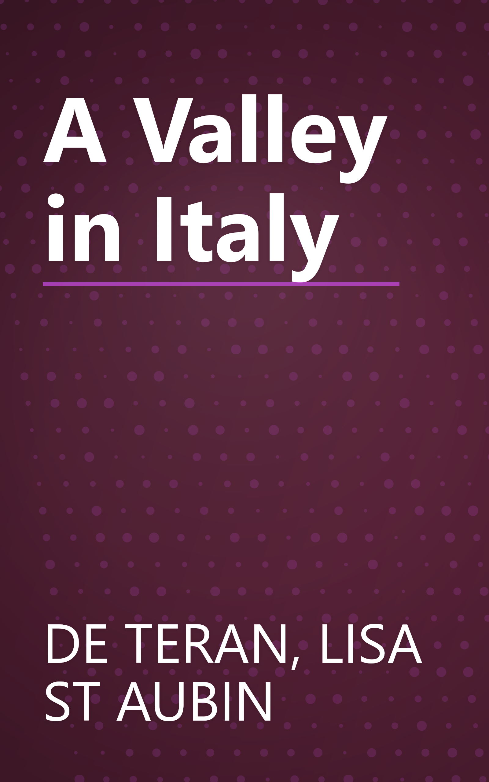 A Valley in Italy book cover