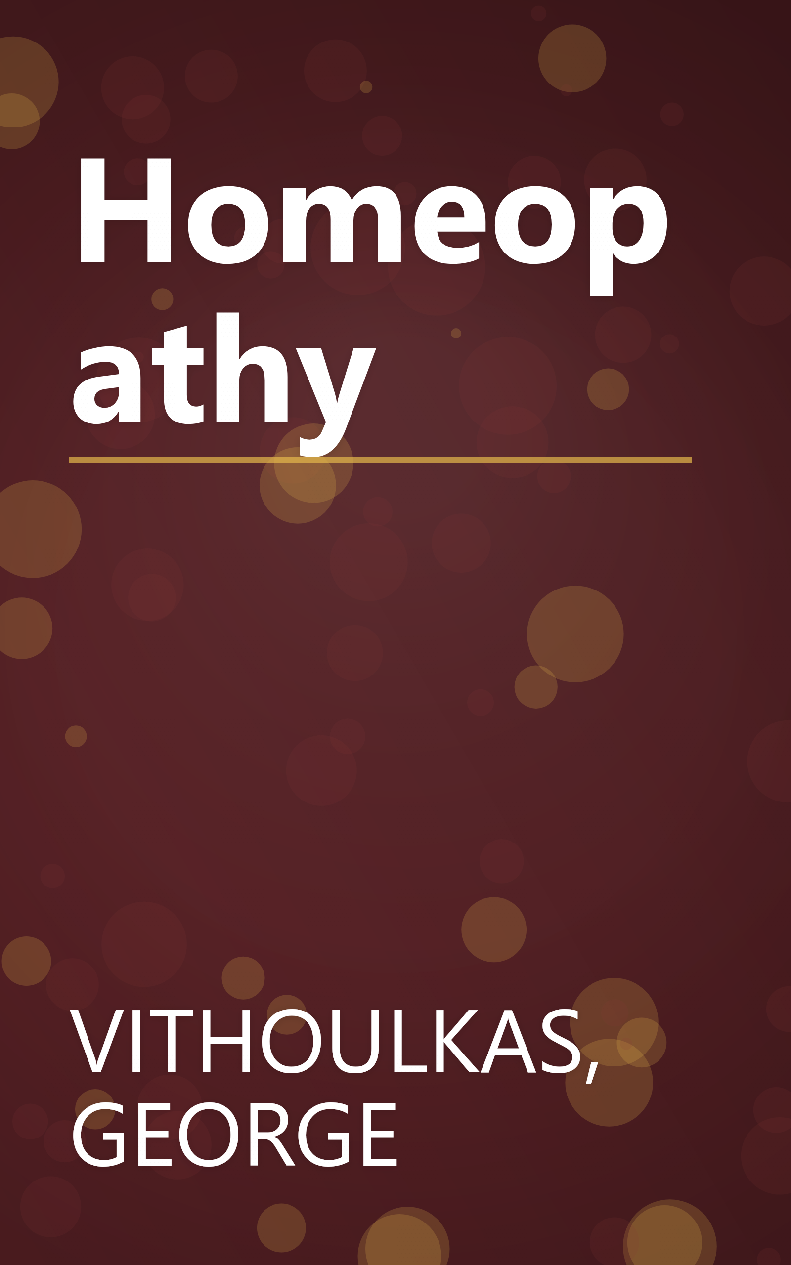 Homeopathy book cover