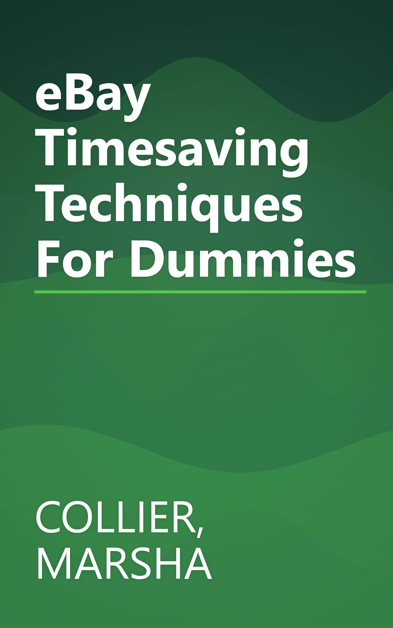 eBay Timesaving Techniques For Dummies book cover