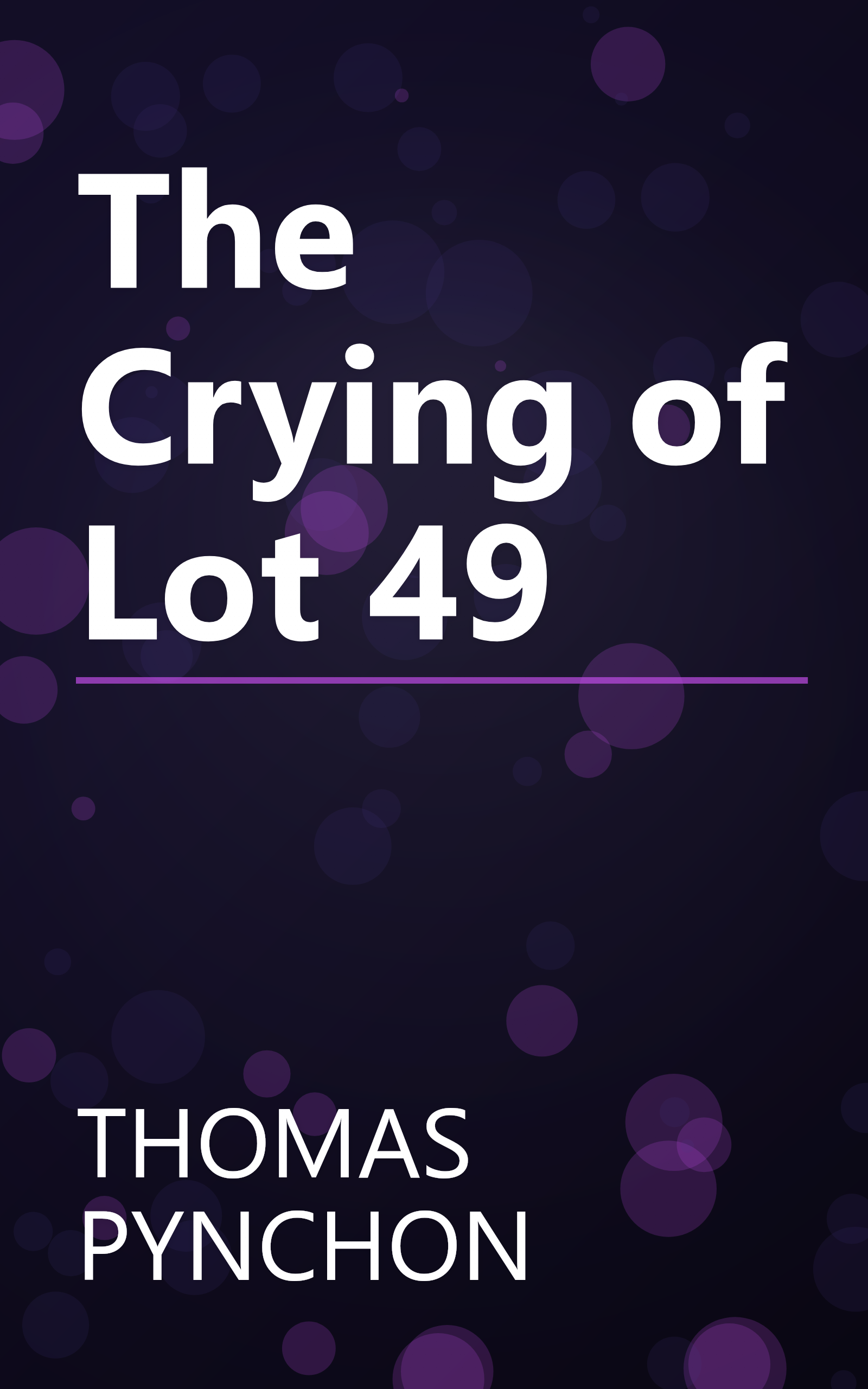 The Crying of Lot 49 book cover