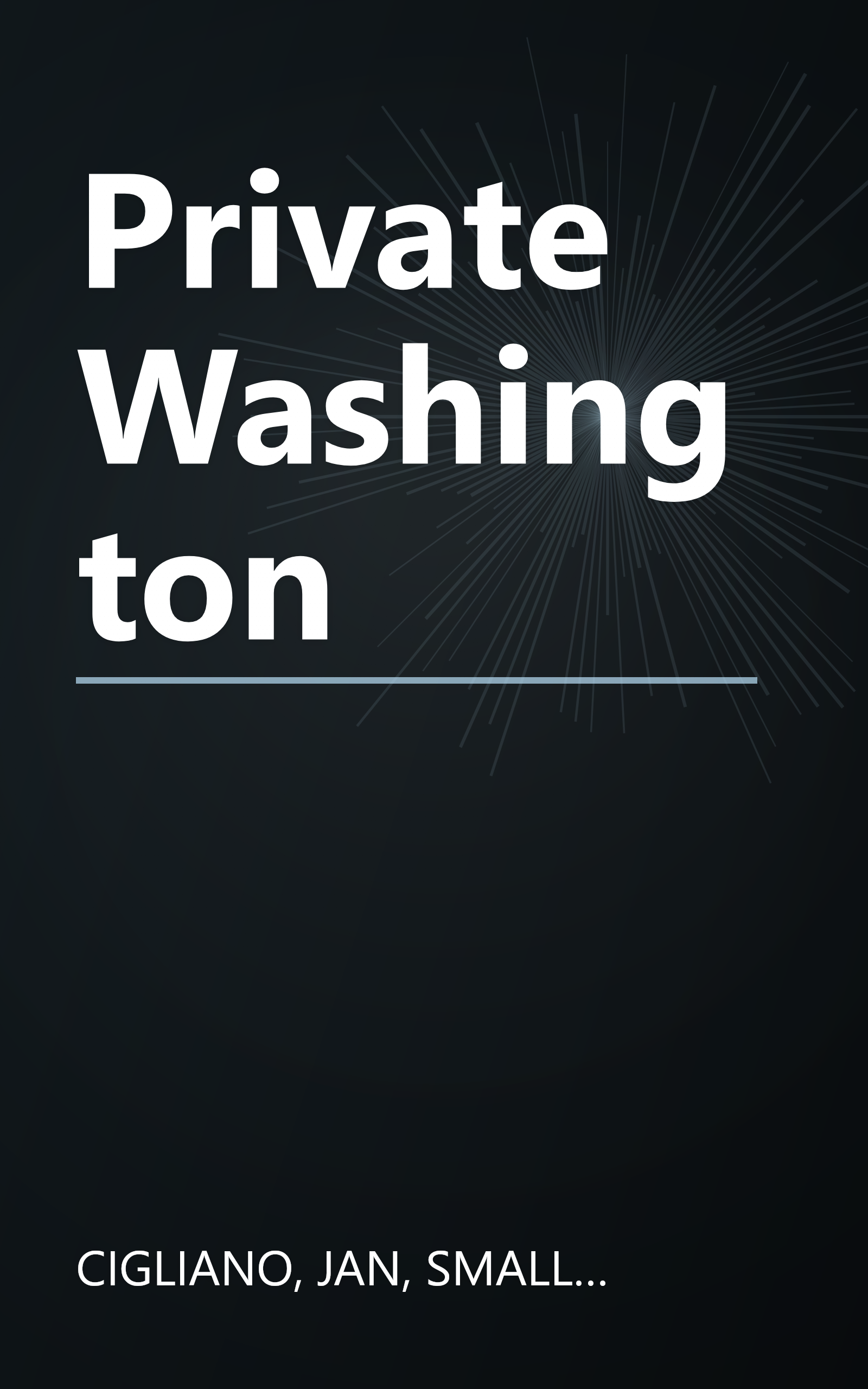 Private Washington book cover