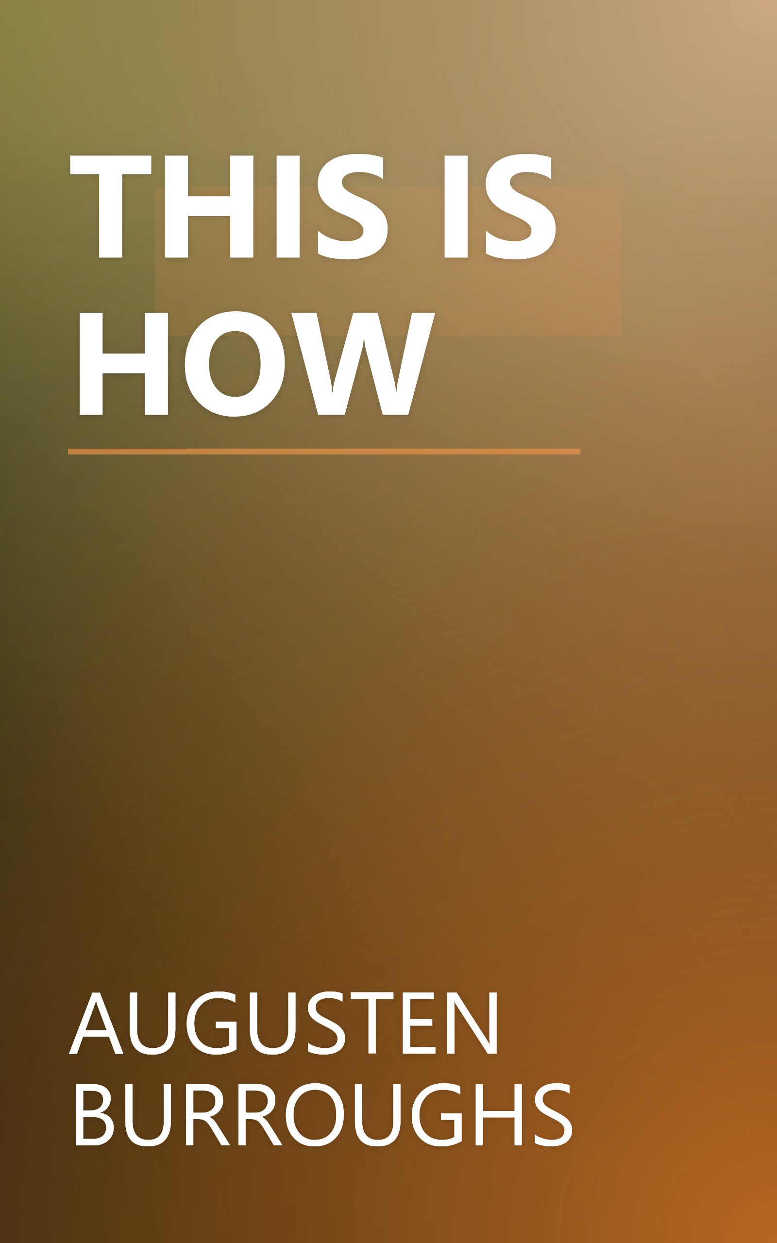 THIS IS HOW book cover