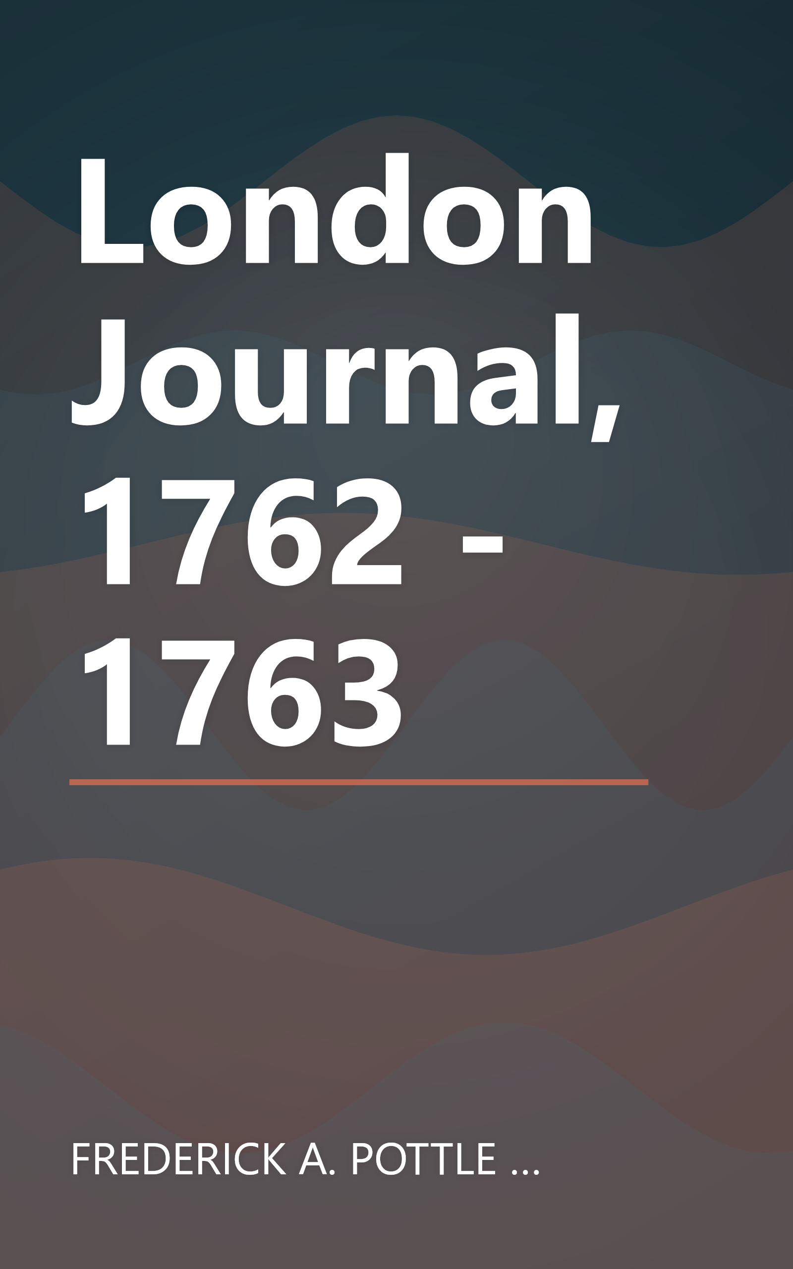 London Journal, 1762 - 1763 book cover
