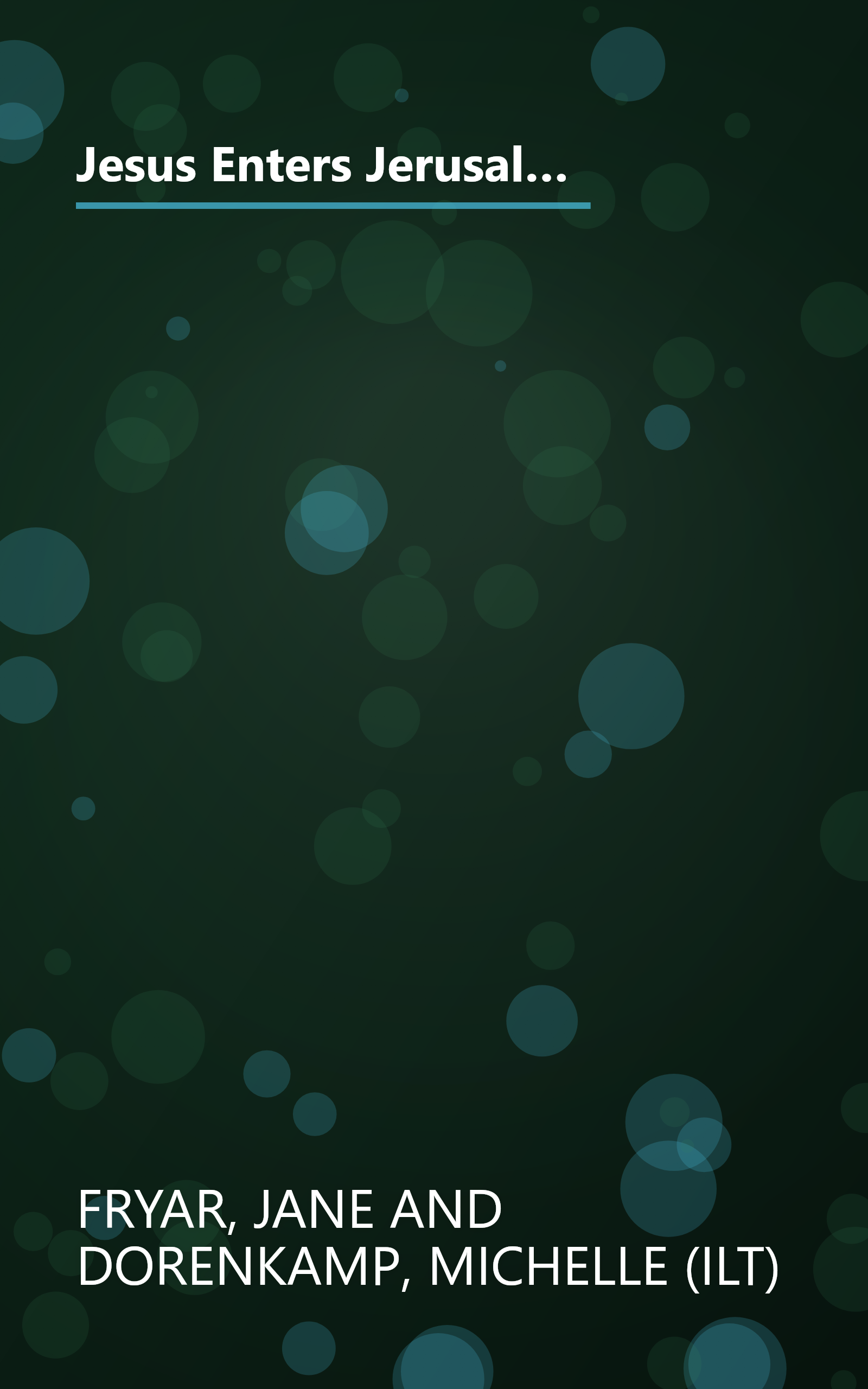 Jesus Enters Jerusalem: Matthew 21:1-11, Mark 11:1-11, Luke 19:28-38, John 12:12-19 for Children (Arch Books) book cover